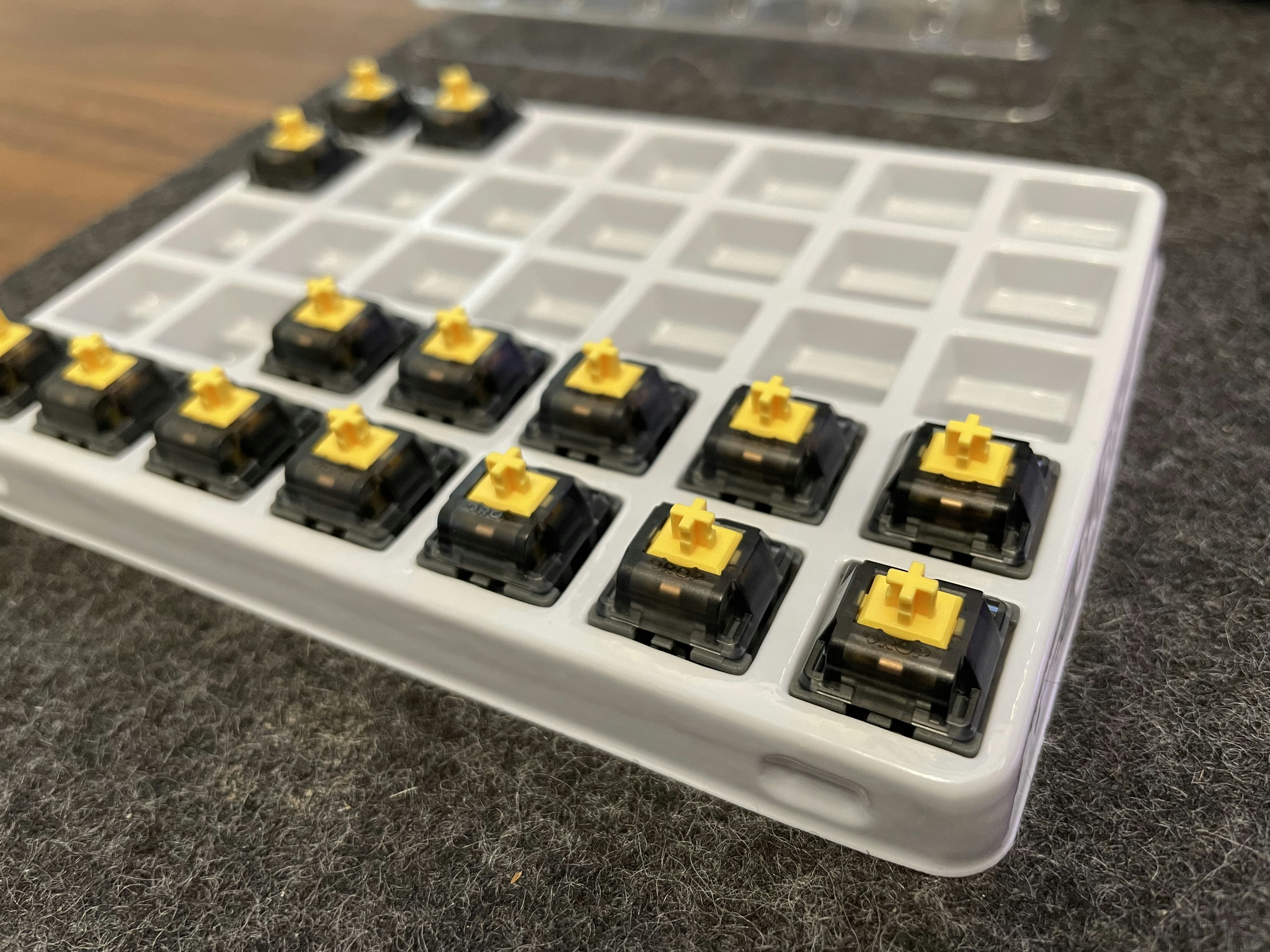 Switches come with organization trays | Drop