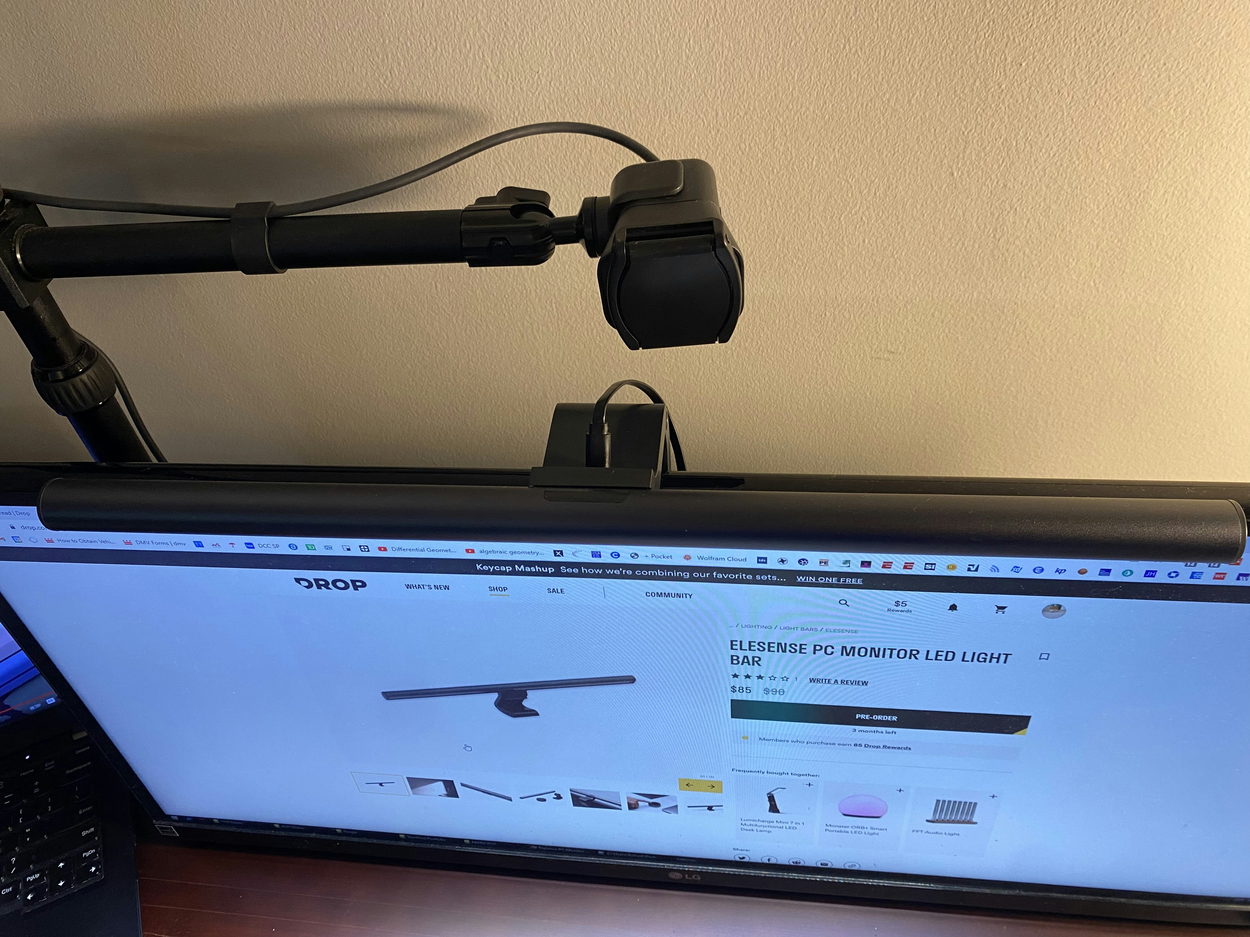 Elesense PC Monitor LED Light Bar | Battlestations | Lighting | Light ...