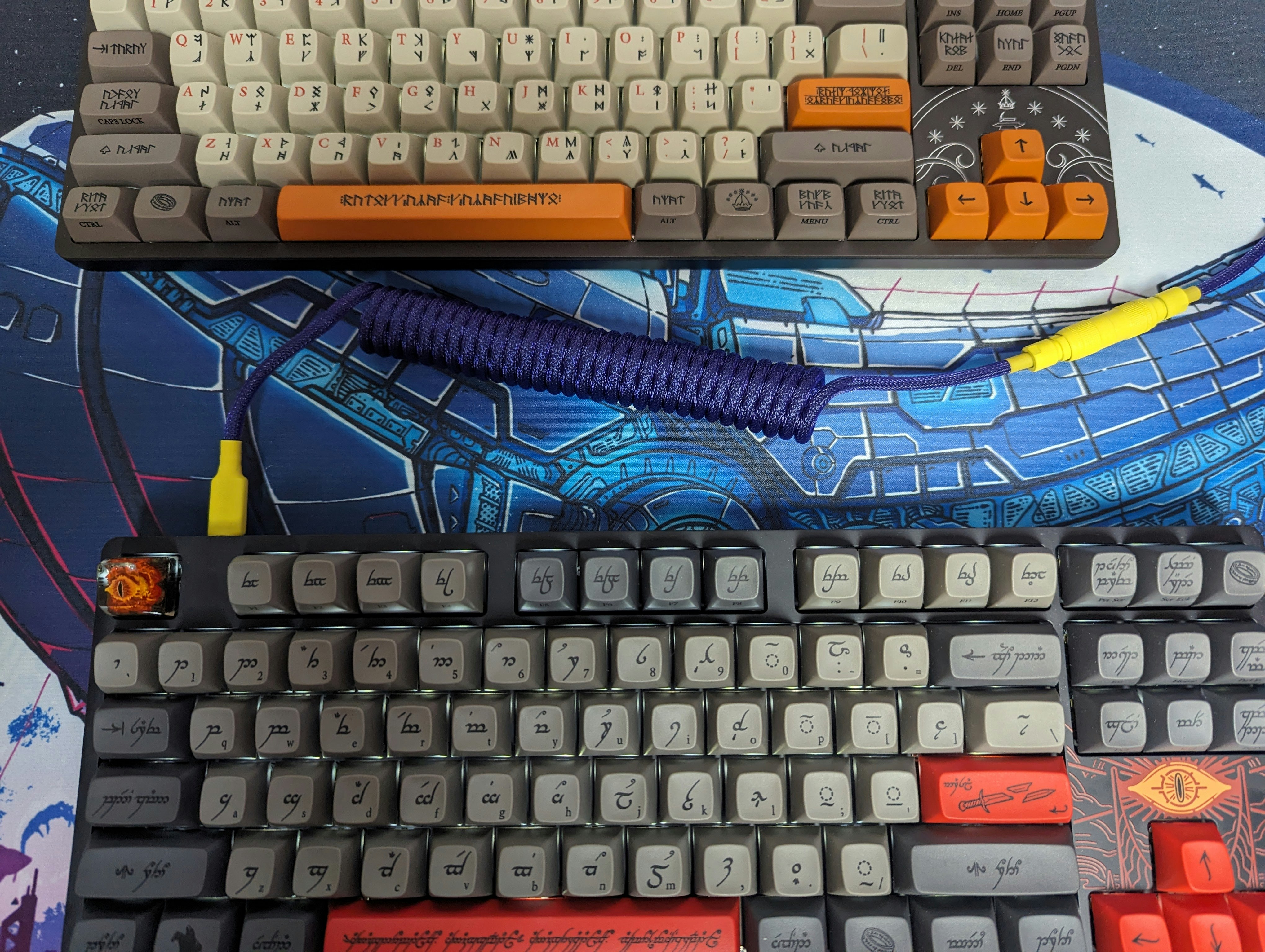 Drop Cyber Coiled YC8 Keyboard Cable | Mechanical Keyboards | Keyboard ...