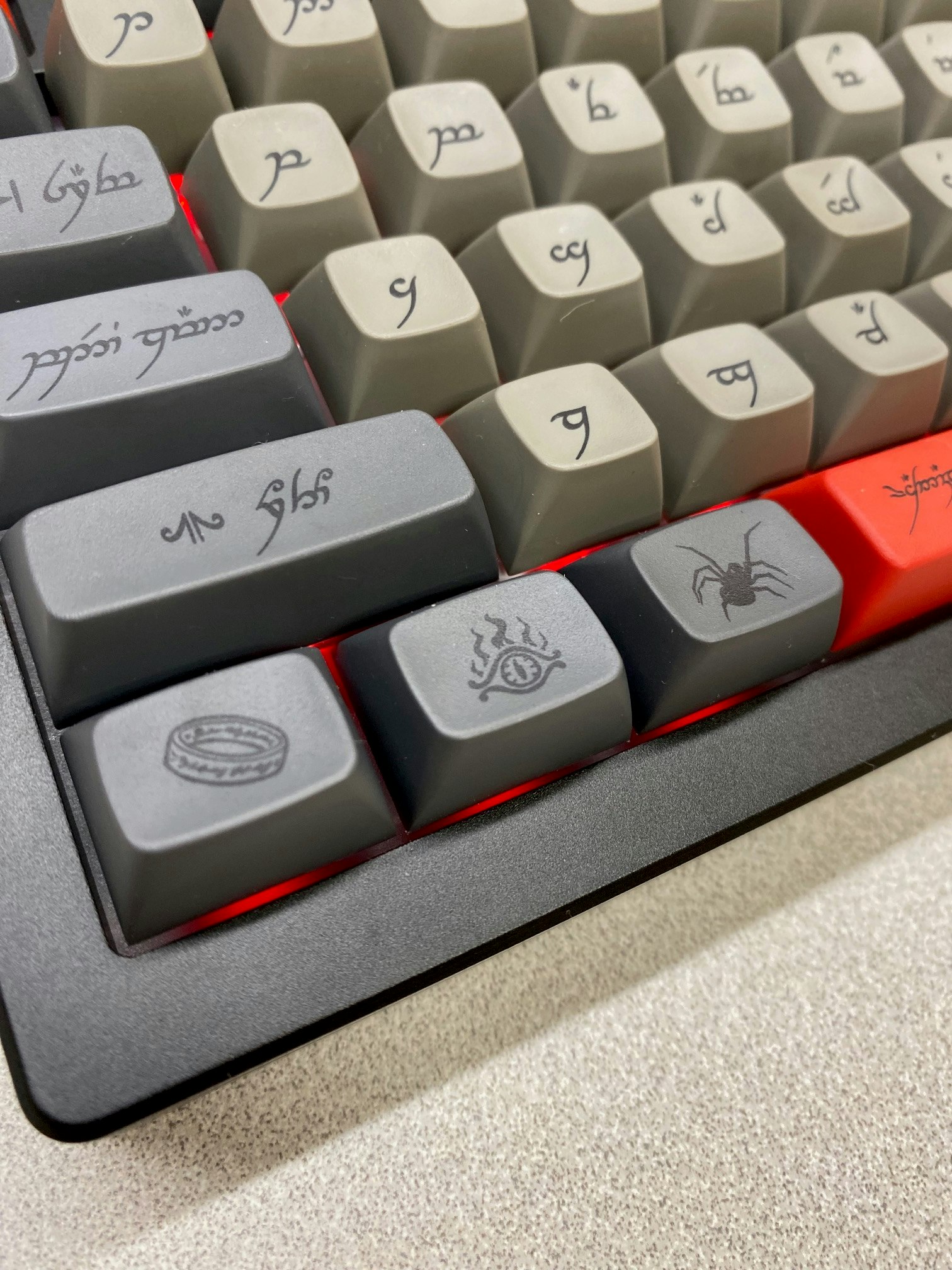 Drop + The Lord of the Rings™ MT3 Black Speech Keycap Set | Mechanical ...