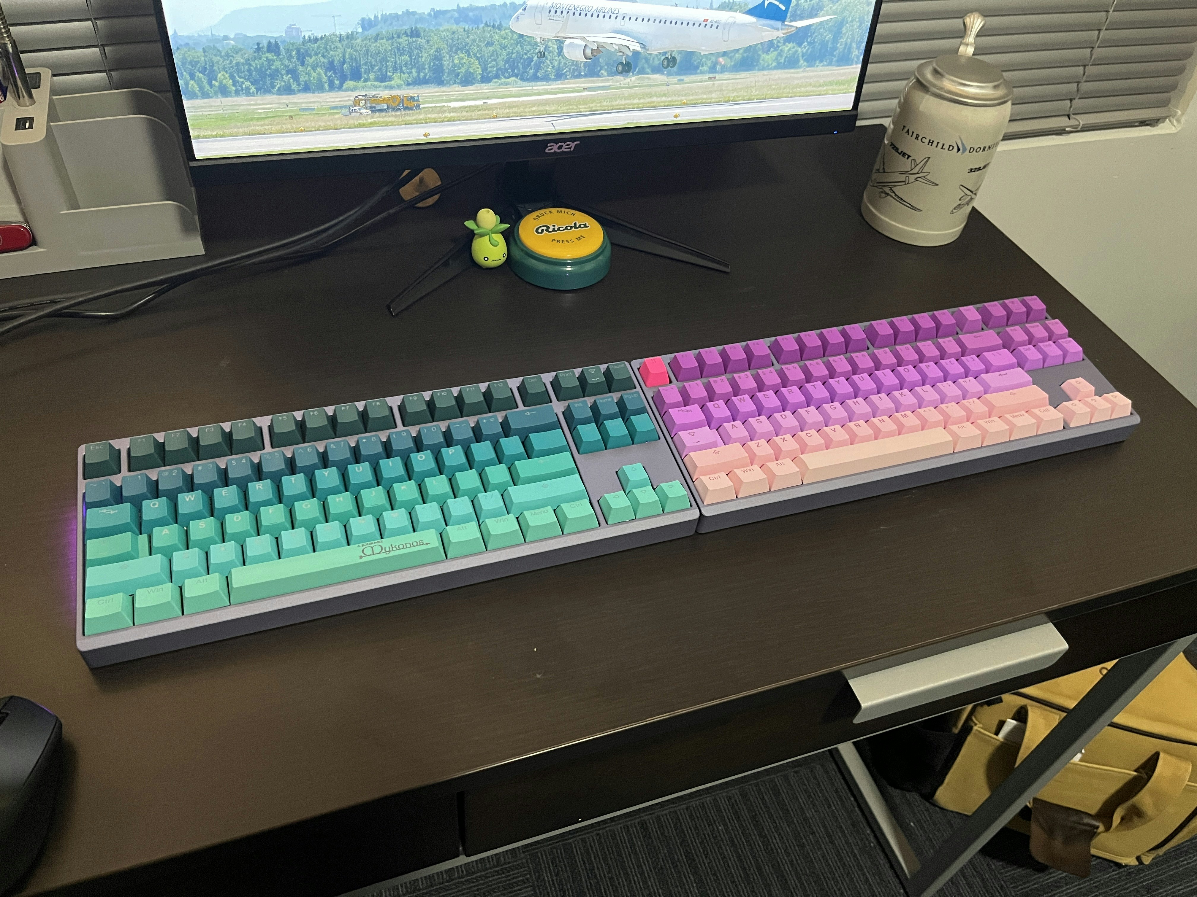 Tai-Hao PBT Doubleshot Cubic Keycap Set | Mechanical Keyboards ...