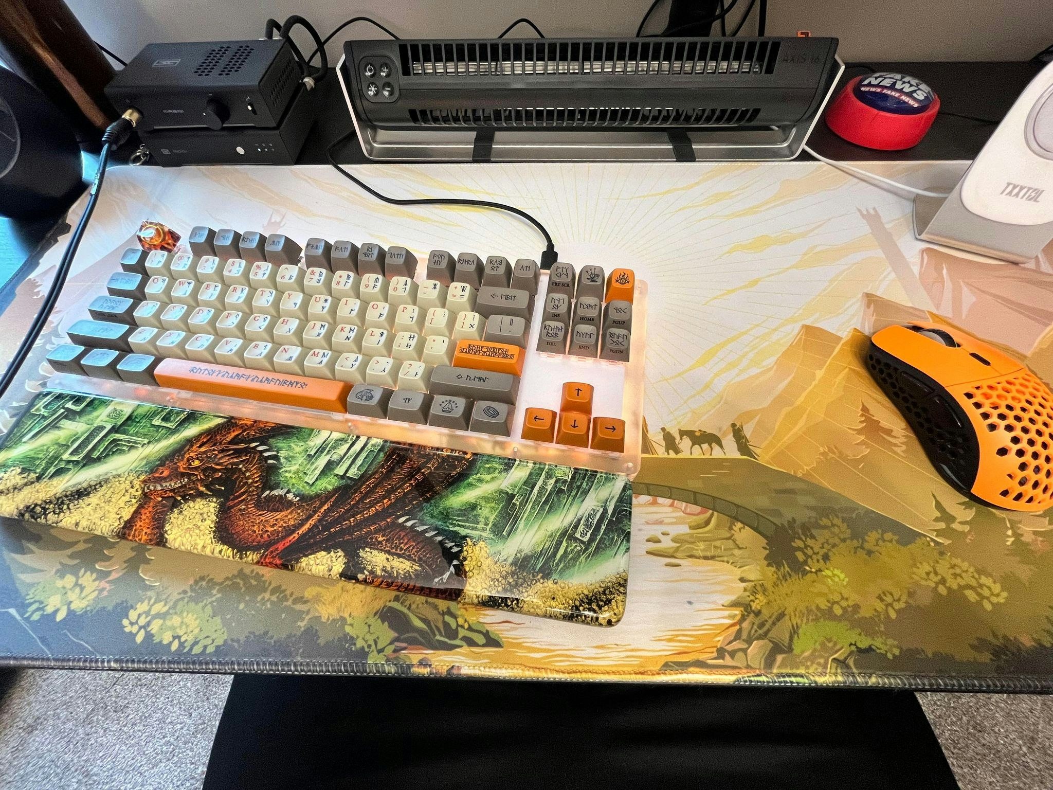 Drop + The Lord of the Rings™ Fellowship Desk Mat | Battlestations ...