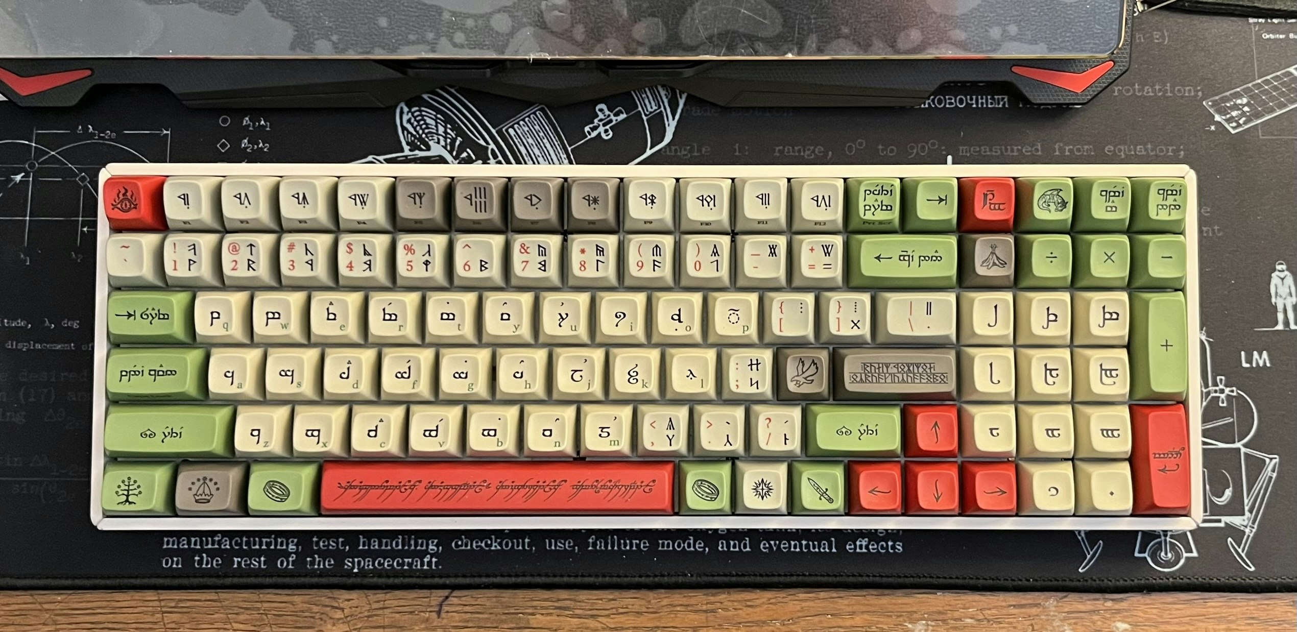 Drop + The Lord of the Rings™ MT3 Black Speech Keycap Set | Mechanical ...