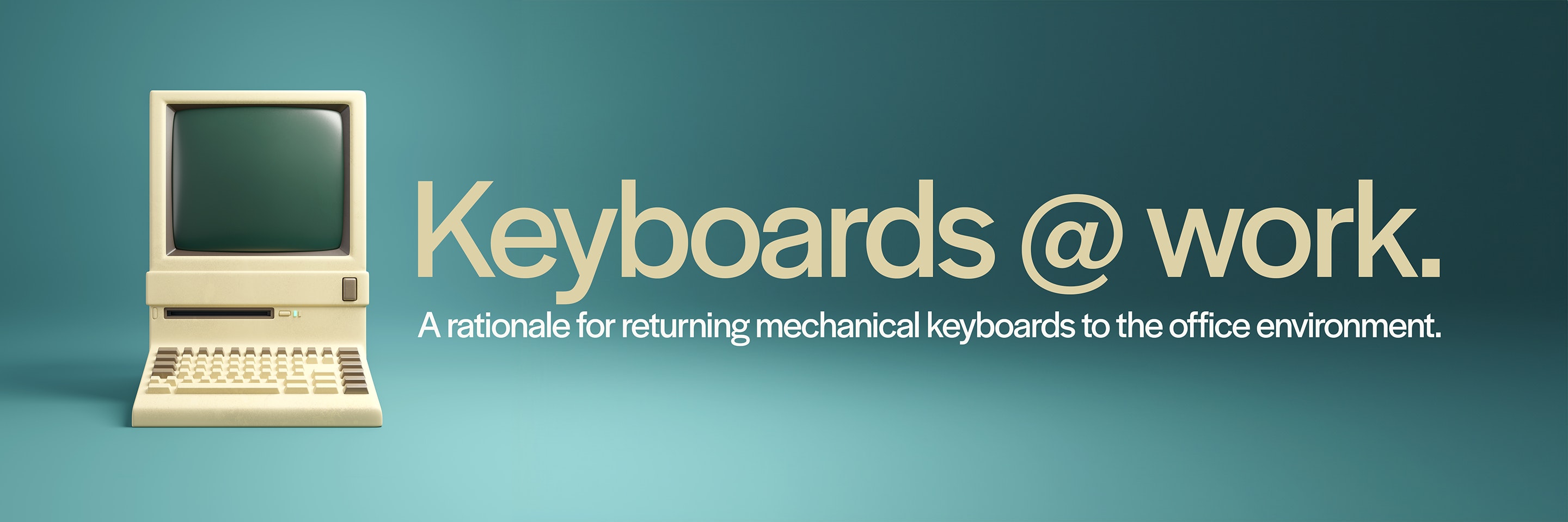Keyboards at work: A rationale for returning mechanical keyboards to ...