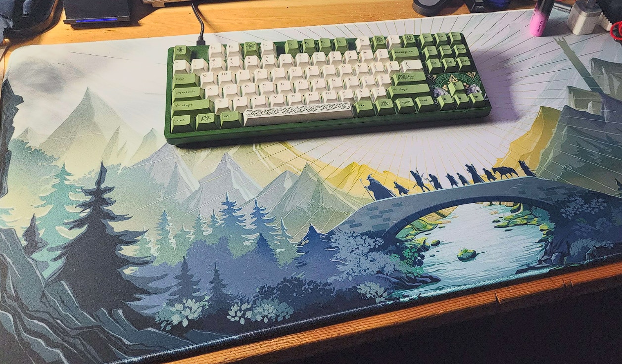 Drop + The Lord of the Rings™ Fellowship Desk Mat | Battlestations ...