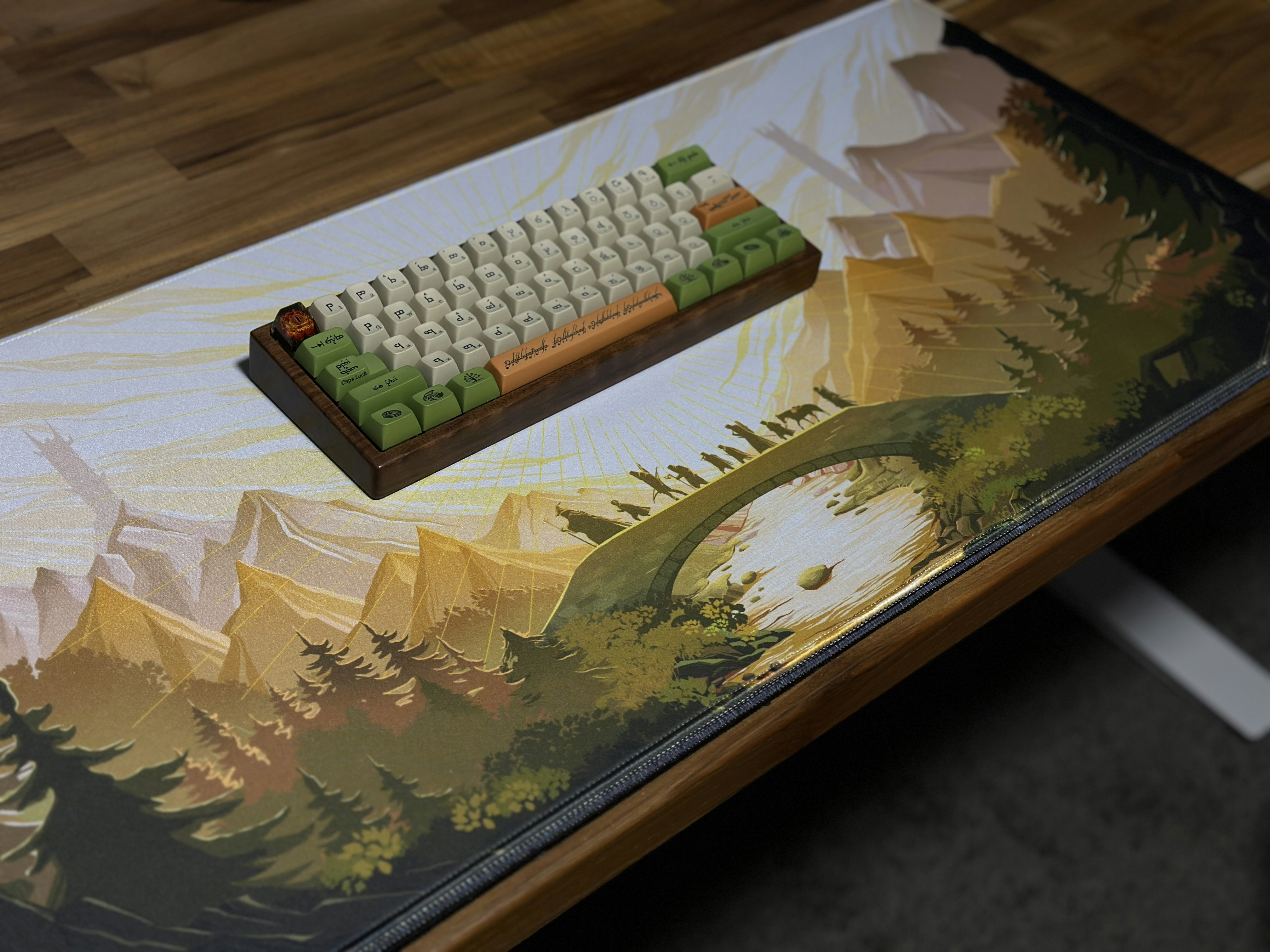 Drop + The Lord of the Rings™ Fellowship Desk Mat | Battlestations ...
