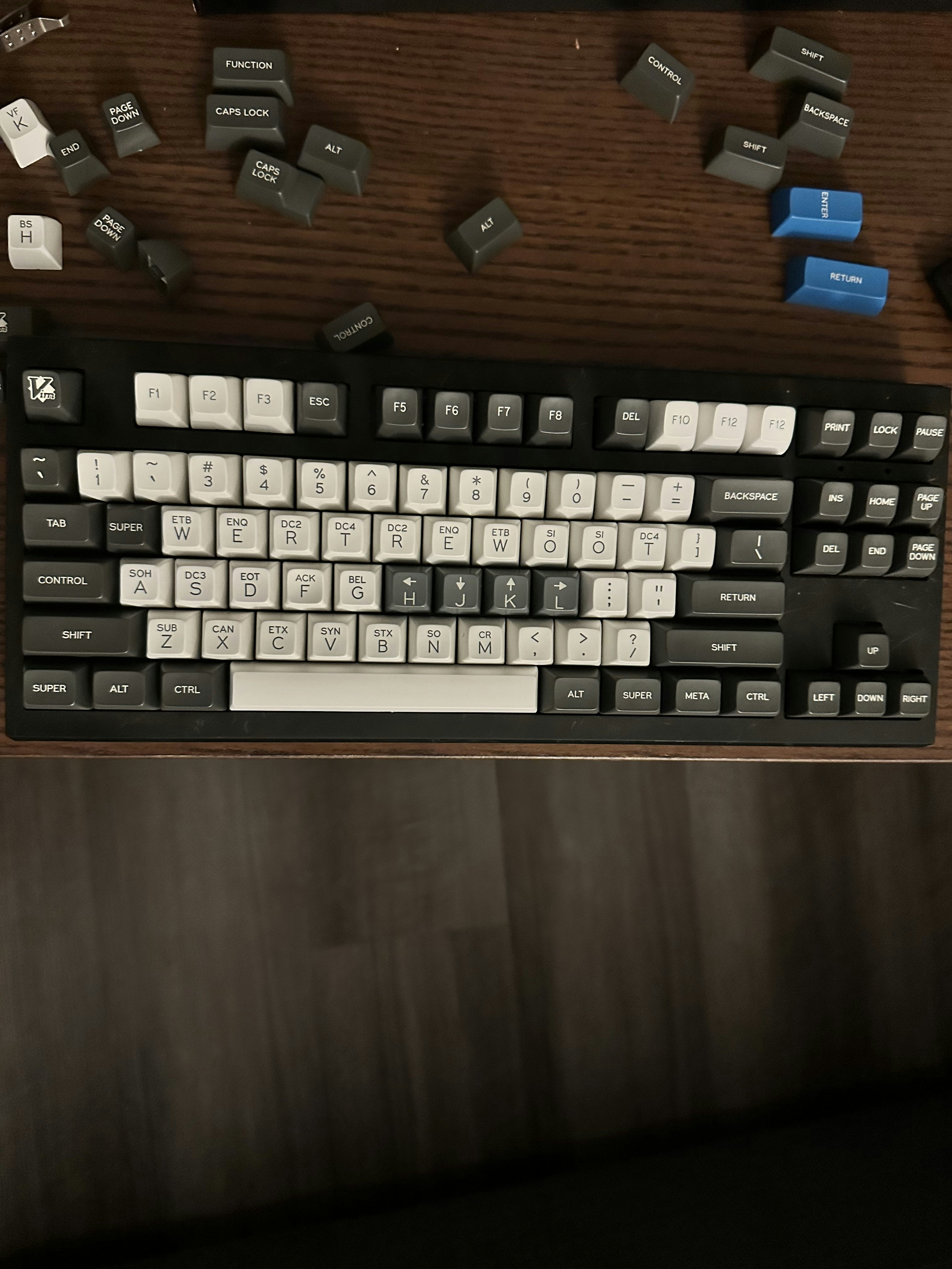 When your order is missing keycaps so you improvise | Drop