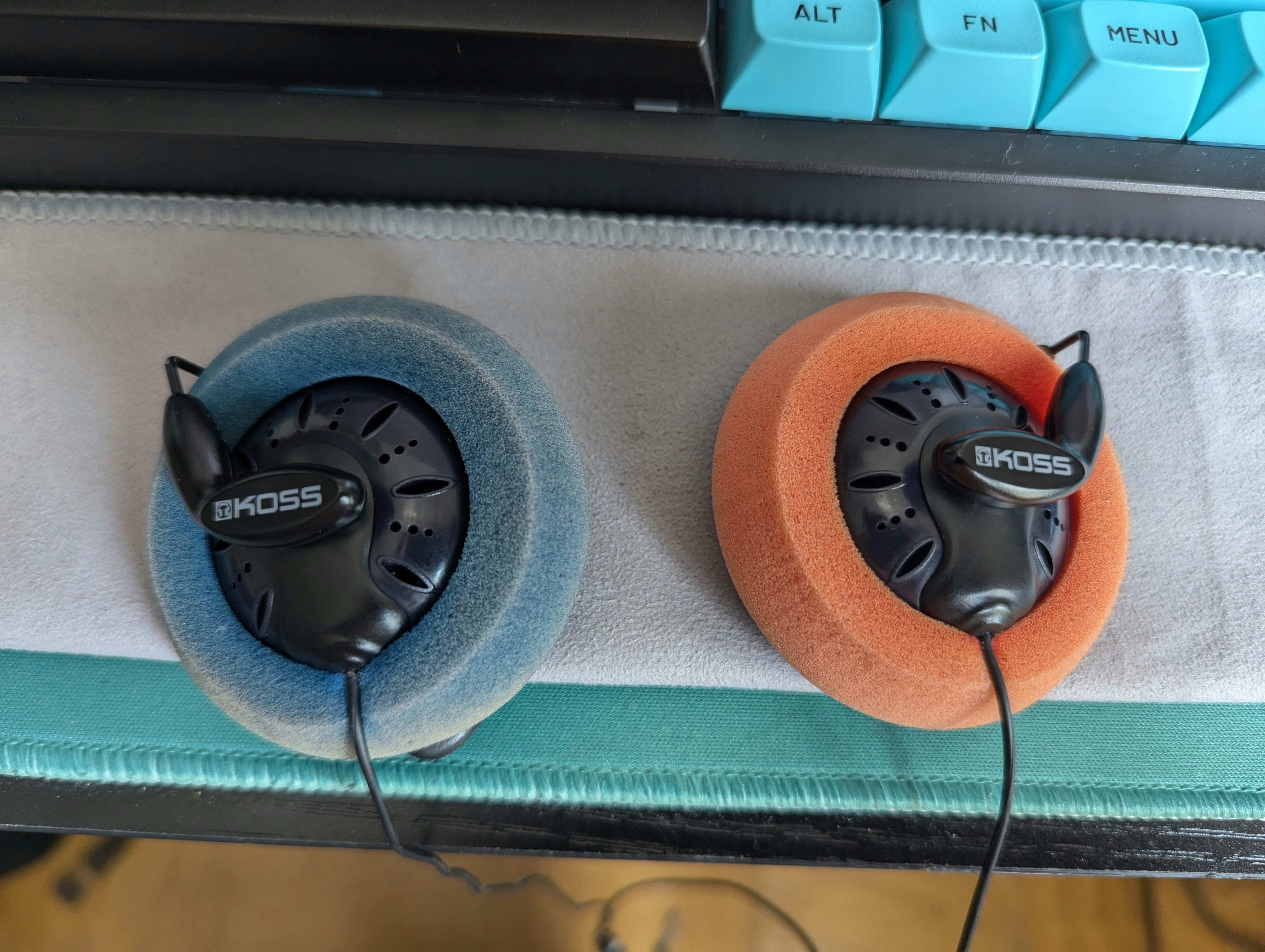 Koss KSC75 with Taxi ear pads and glue modded internals | Drop