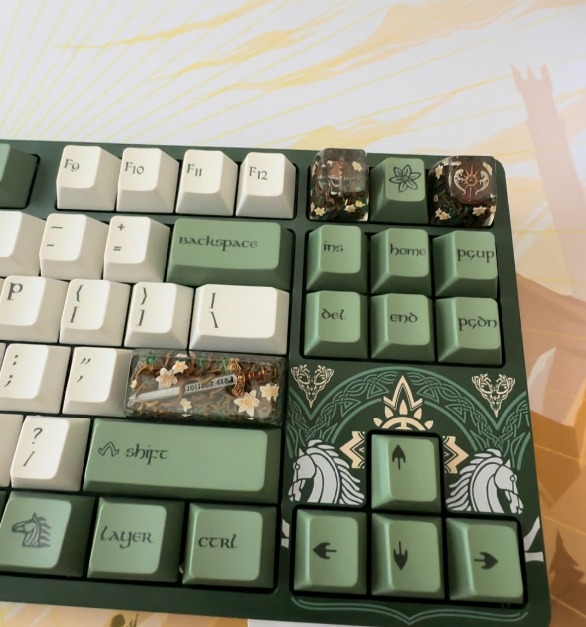 Drop + The Lord of the Rings™ Rohan™: Simbelmynë Artisan Keycap ...