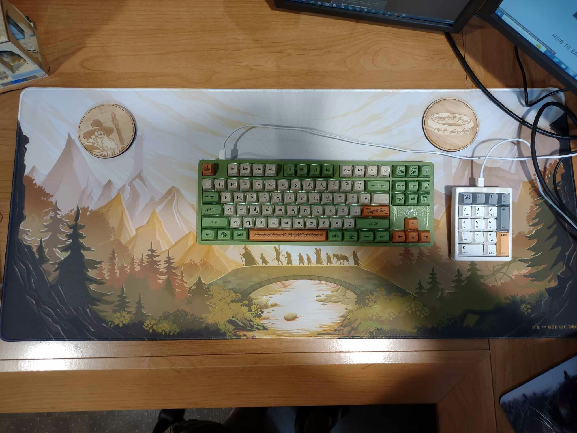 Drop + The Lord of the Rings™ Fellowship Desk Mat | Battlestations ...