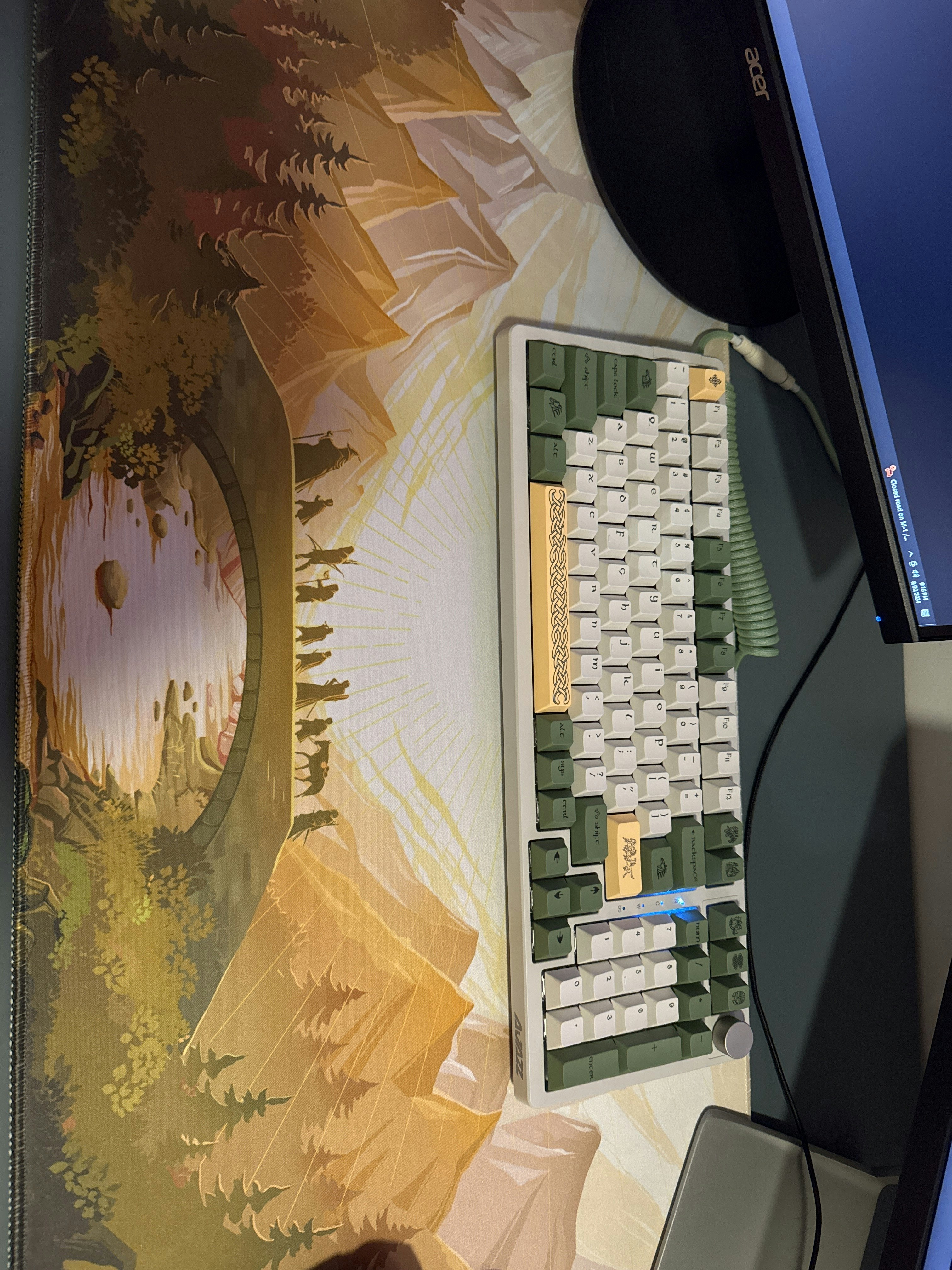 Drop + The Lord of the Rings™ Fellowship Desk Mat | Battlestations ...