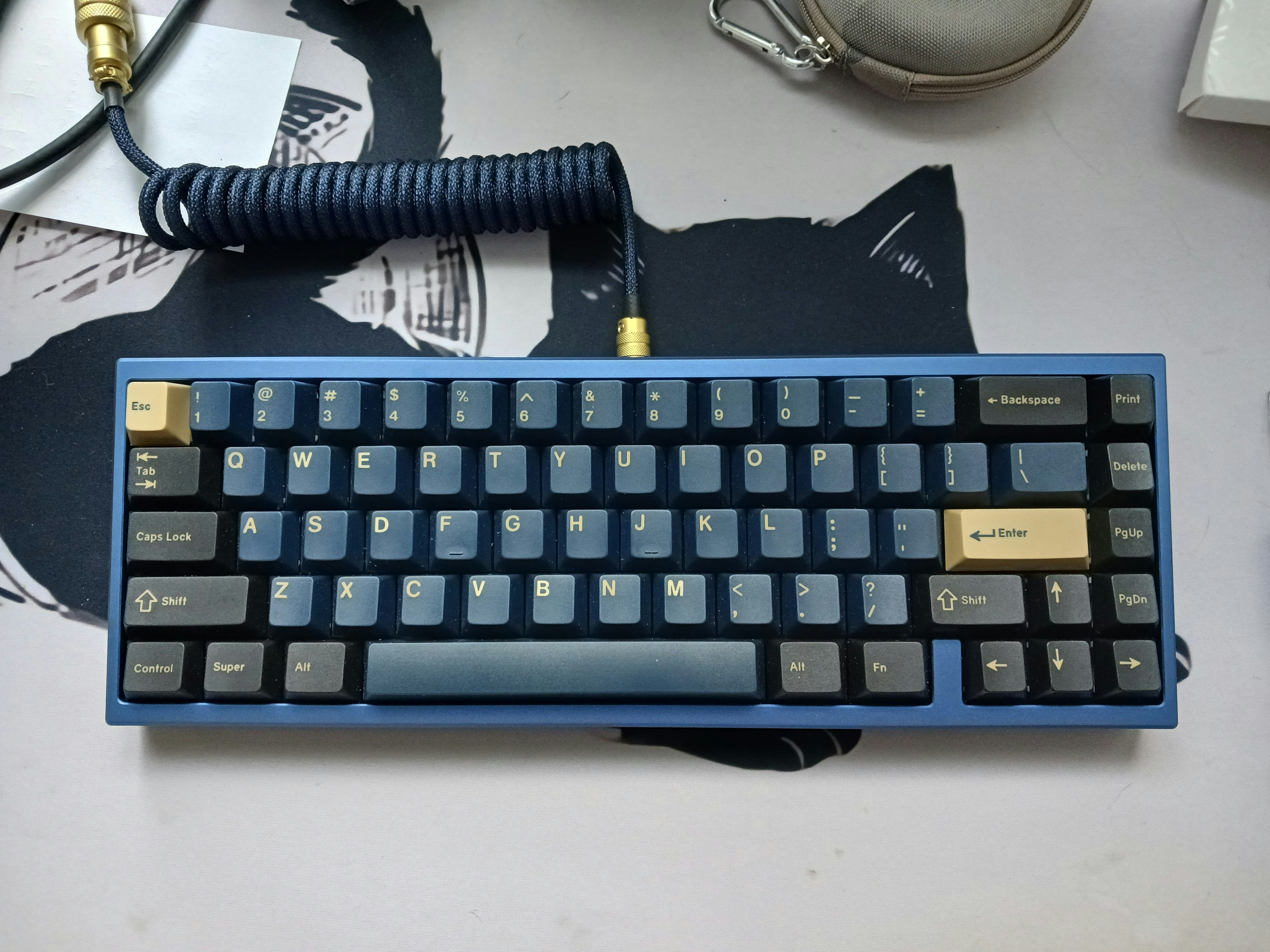 GMK Blue Samurai on Choice 65 | Drop