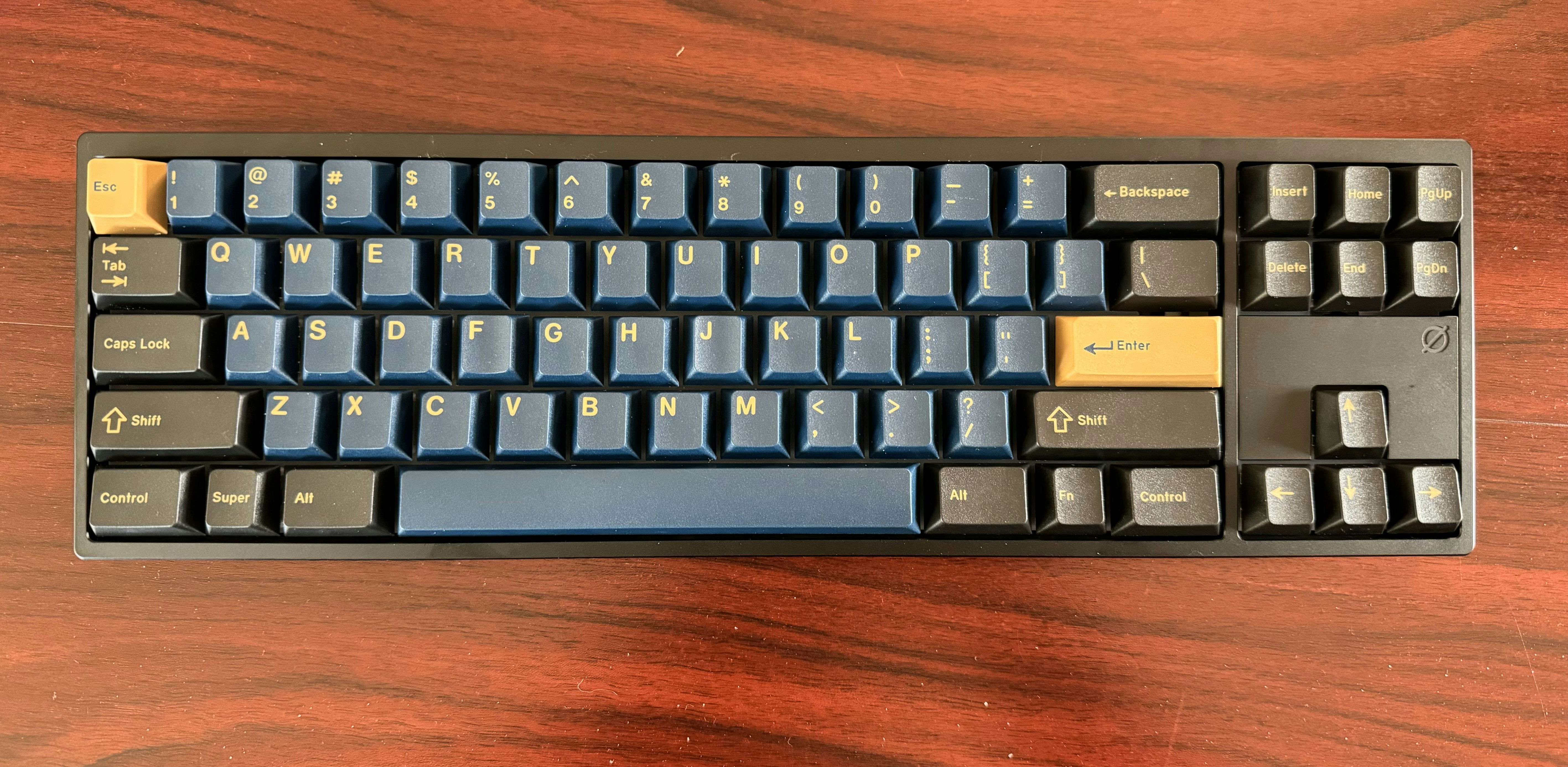 GMK Blue Samurai on Black Neo 70 | Drop
