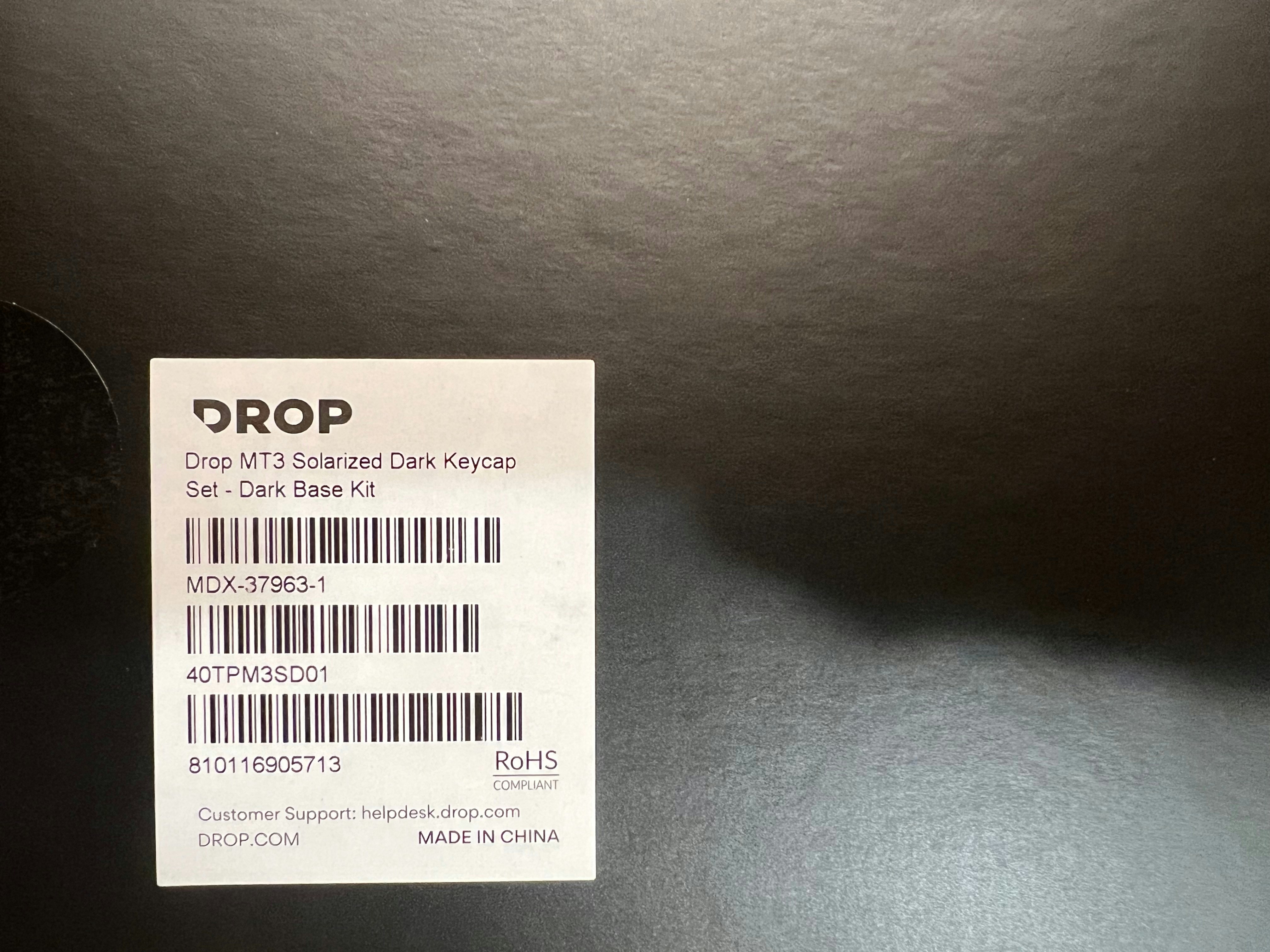 Drop MT3 Solarized Dark Keycap Set - Space Bars | Mechanical Keyboards ...