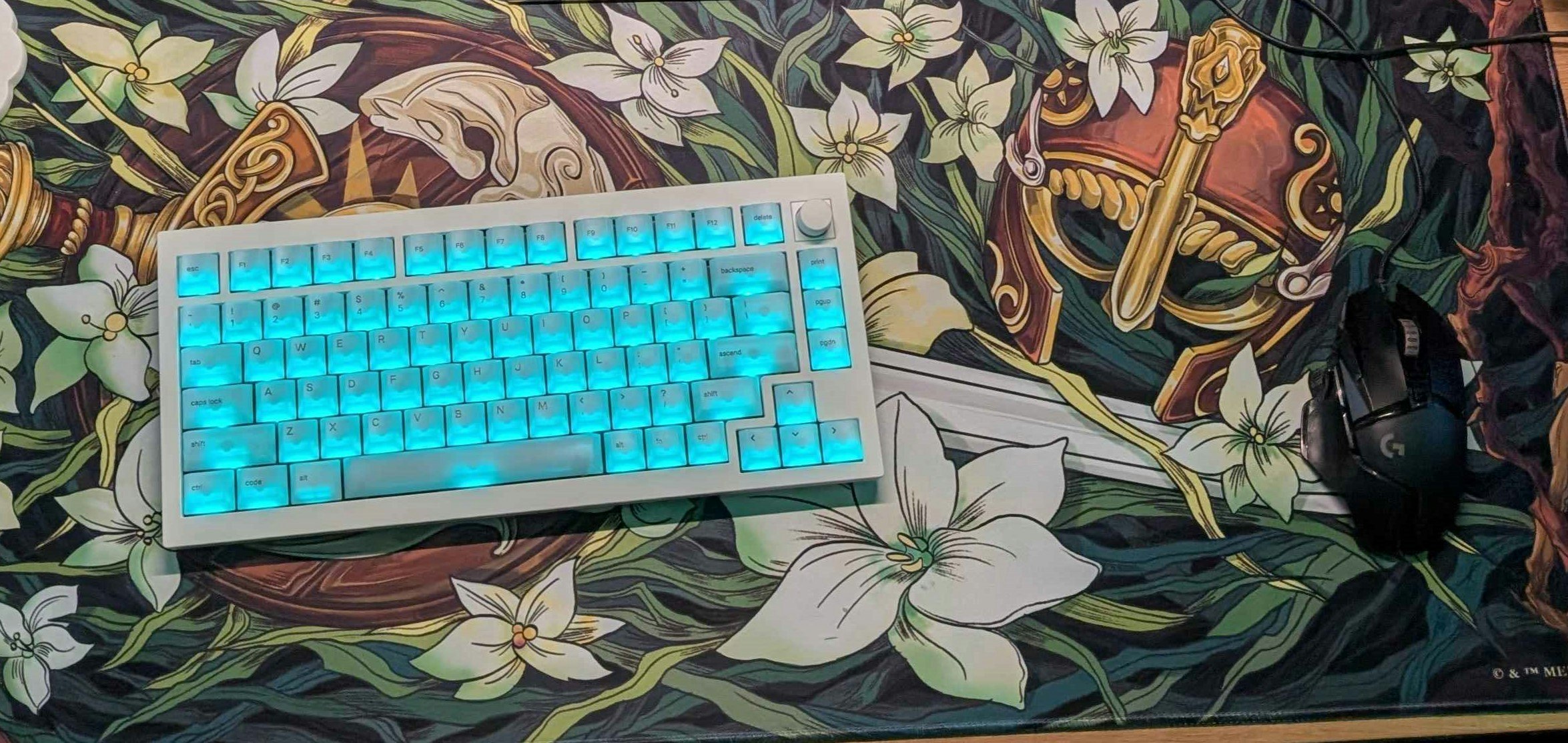 Drop + The Lord of the Rings™ Barrowfield Knight Desk Mat ...