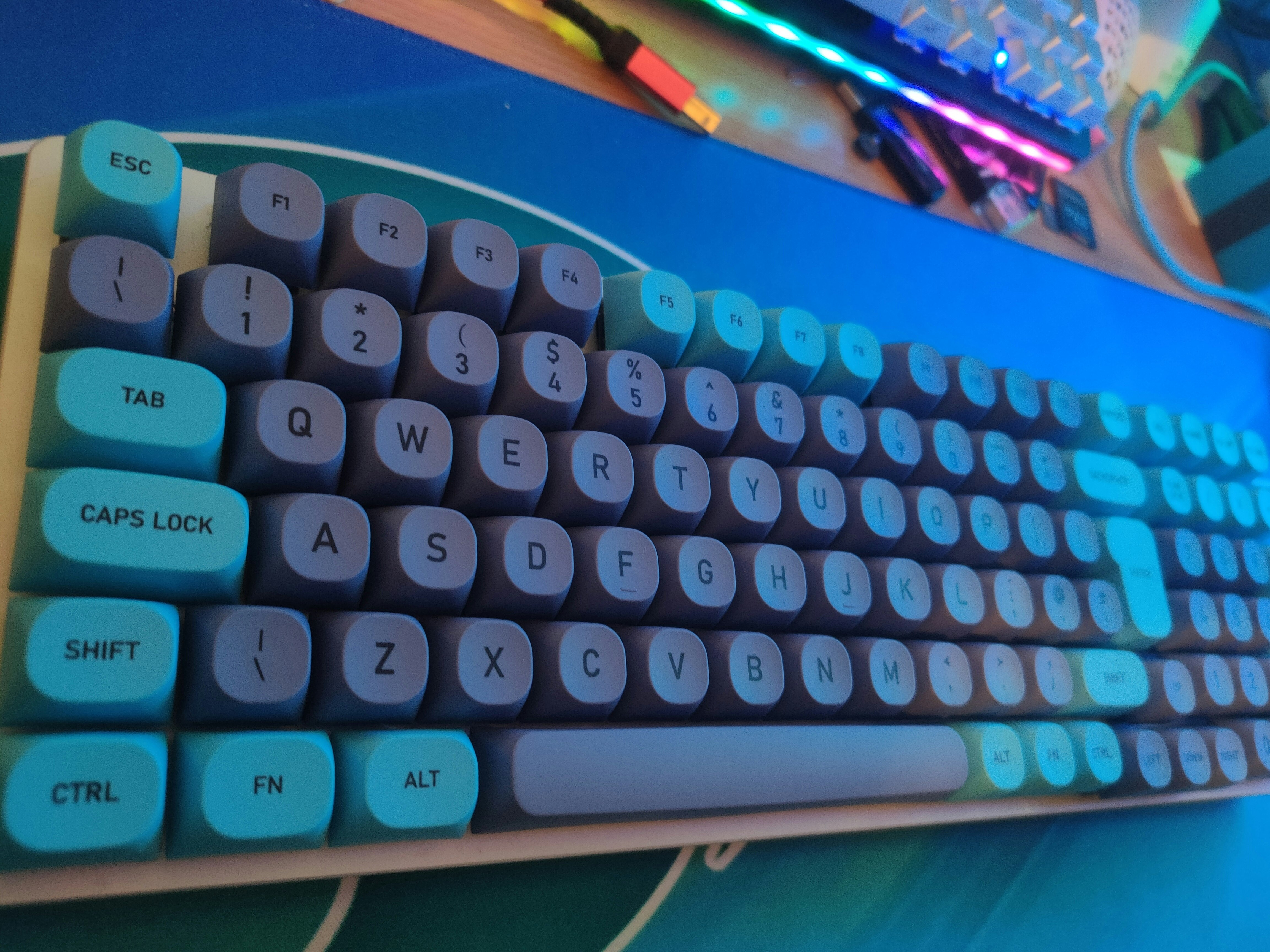 IDOBAO MA Blue Cat PBT Dye-Subbed Keycap Set | Mechanical Keyboards ...