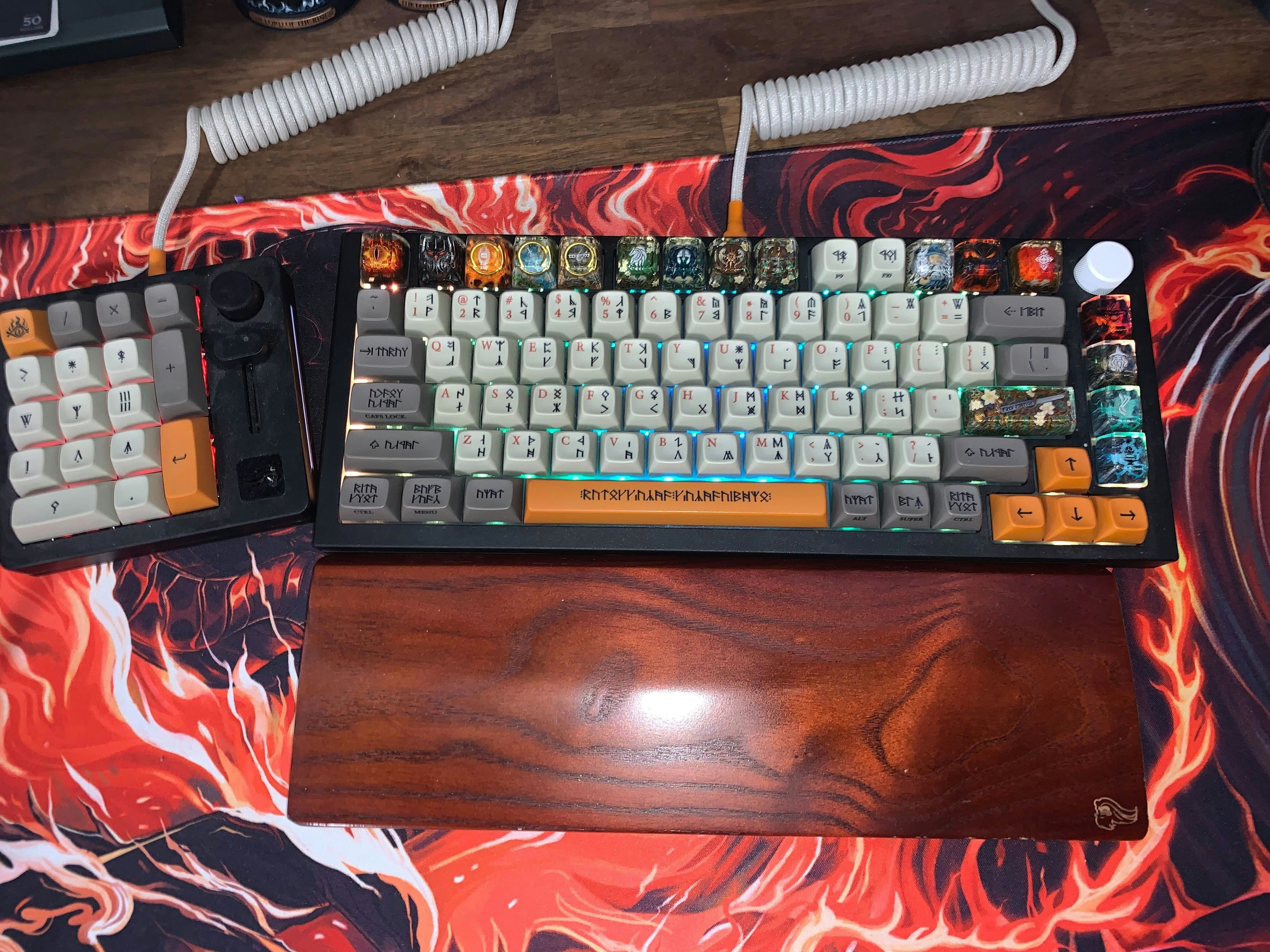Deskmat pairs nicely with dwarven! | Drop