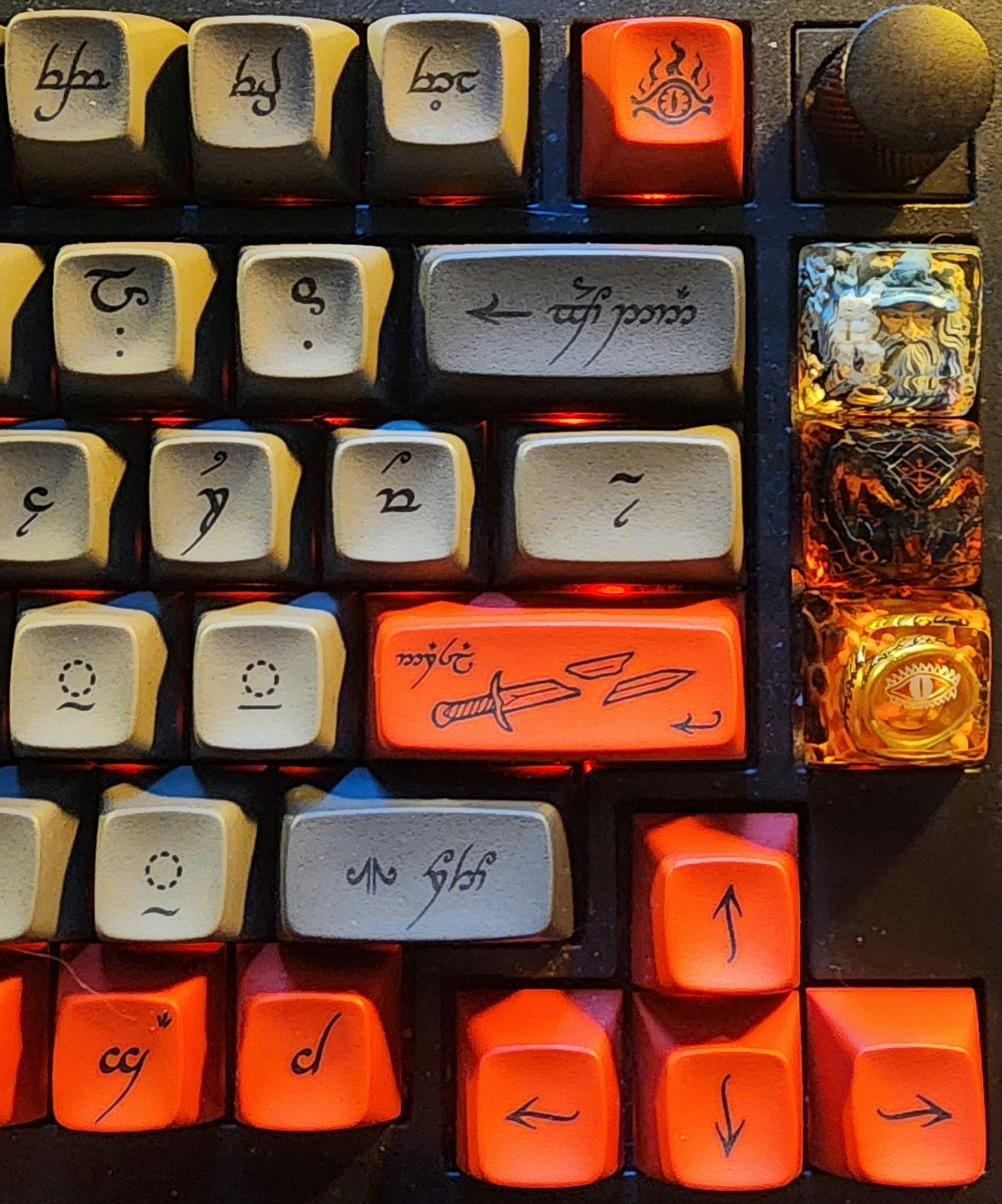 Drop + The Lord of the Rings™ Balrog and Mithrandir Artisan Keycap and ...