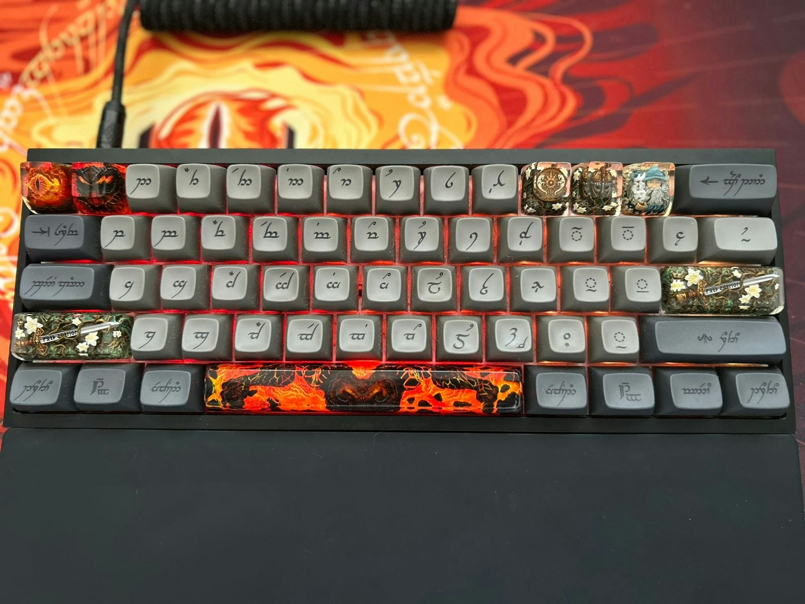 Drop + The Lord of the Rings™ Balrog and Mithrandir Artisan Keycap and ...