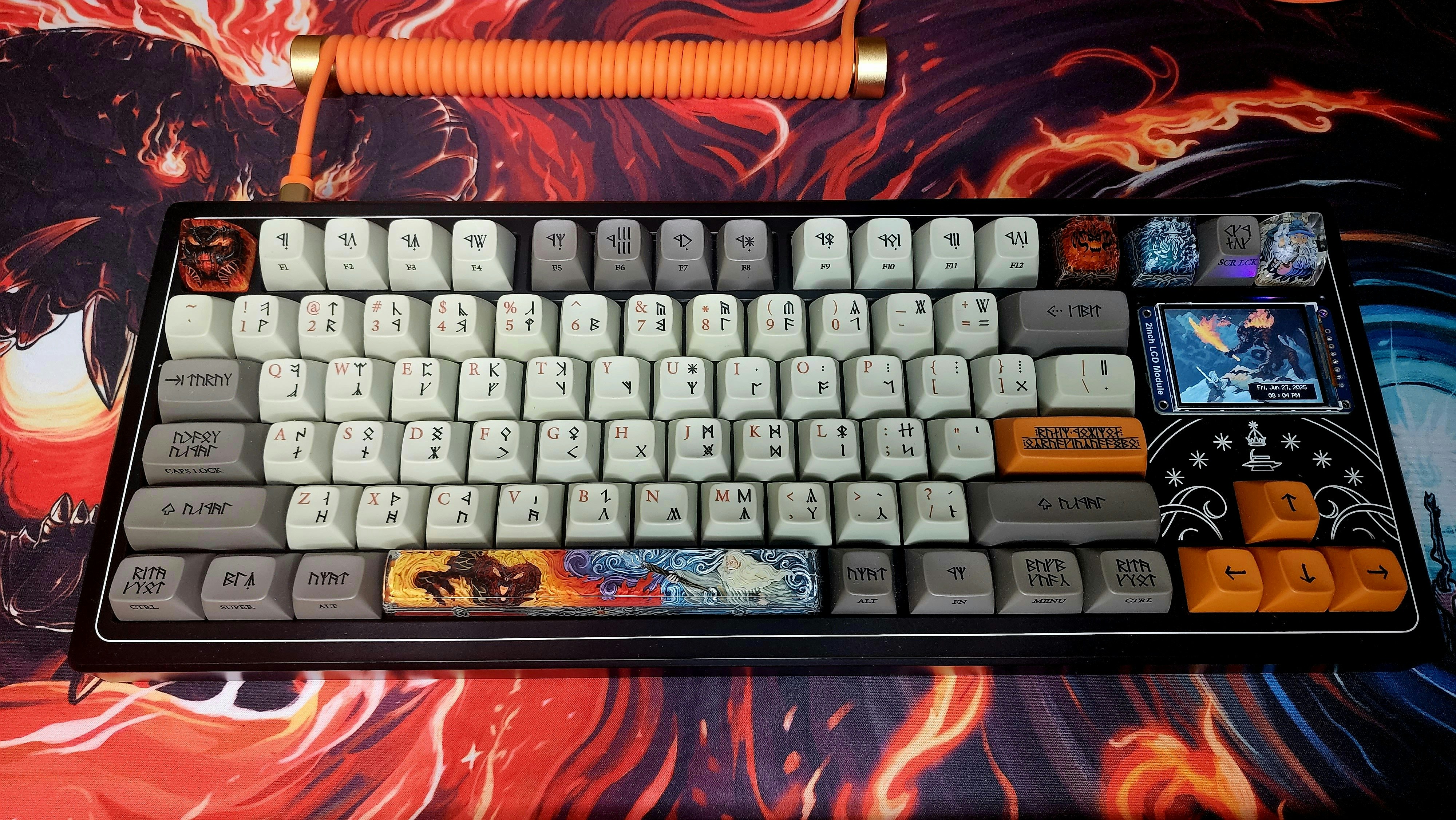 Drop CSTM80 with Balrog and Mithrandir keycap | Drop