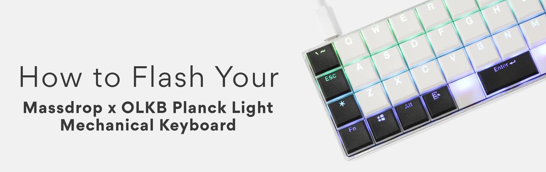 How to Flash Your Planck Light Keyboard via ISP! | Drop