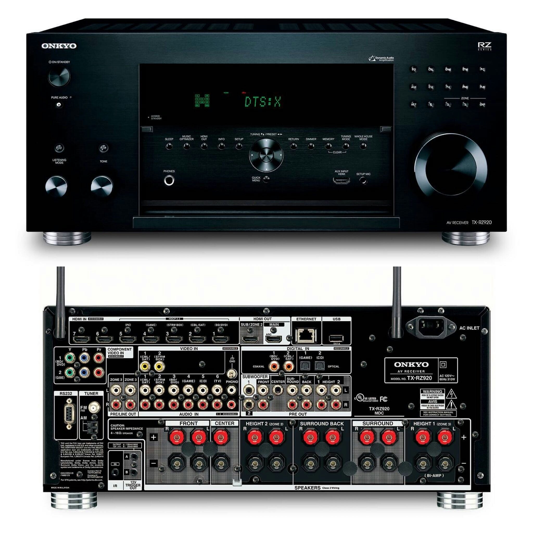 Shop Onkyo TX NR 609 7 2 Channel Network THX Certified A V Receiver ...