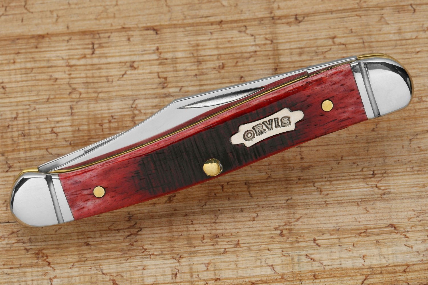 Case Orvis Sawcut Old Red Bone Mini Copperhead | Knives | Non Locking ...