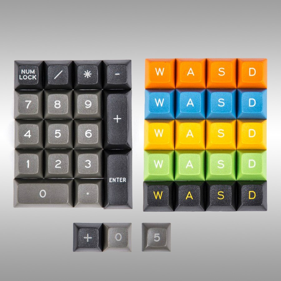 DSA Dolch Tenkey and Gamer Set | Mechanical Keyboards | Keycaps ...