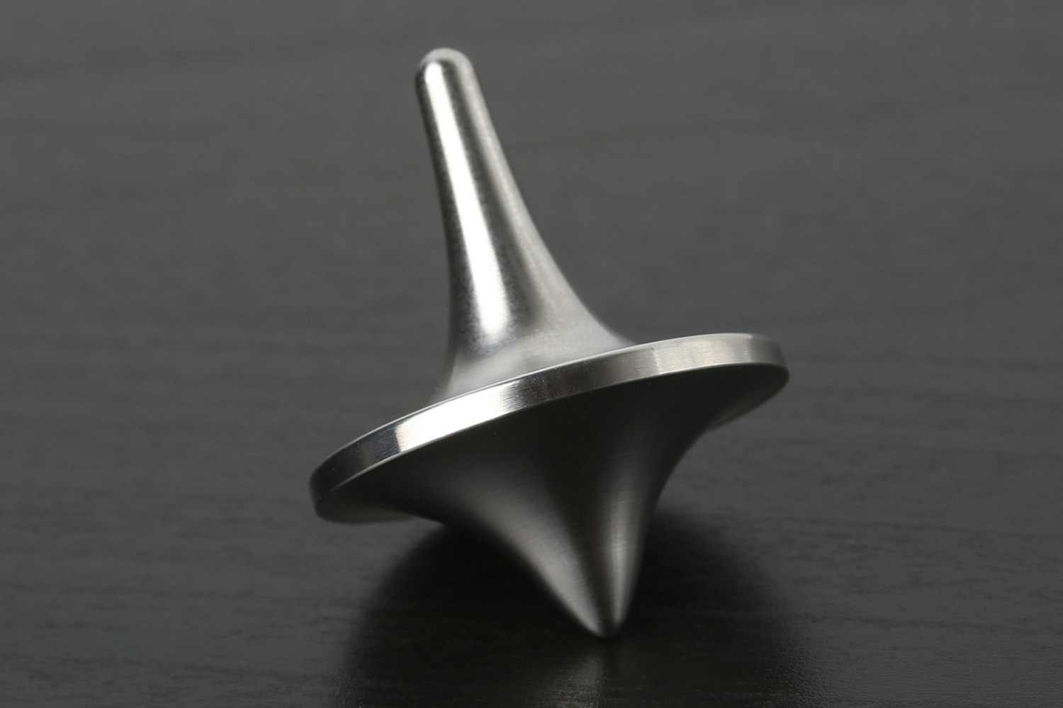 ForeverSpin Brushed Steel Spinning Top | Fidget Toys | Drop