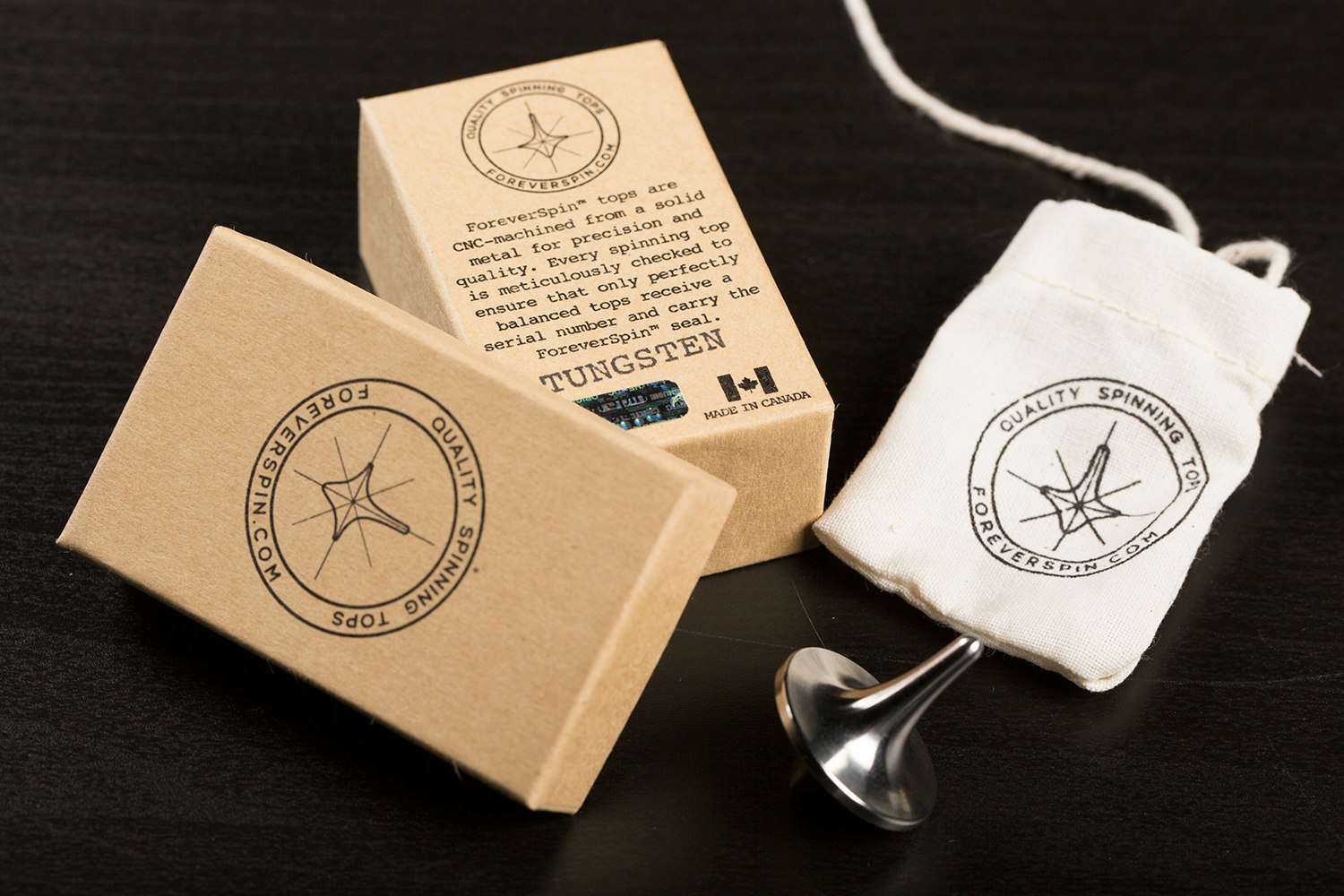ForeverSpin Tungsten Spinning Top | Drop