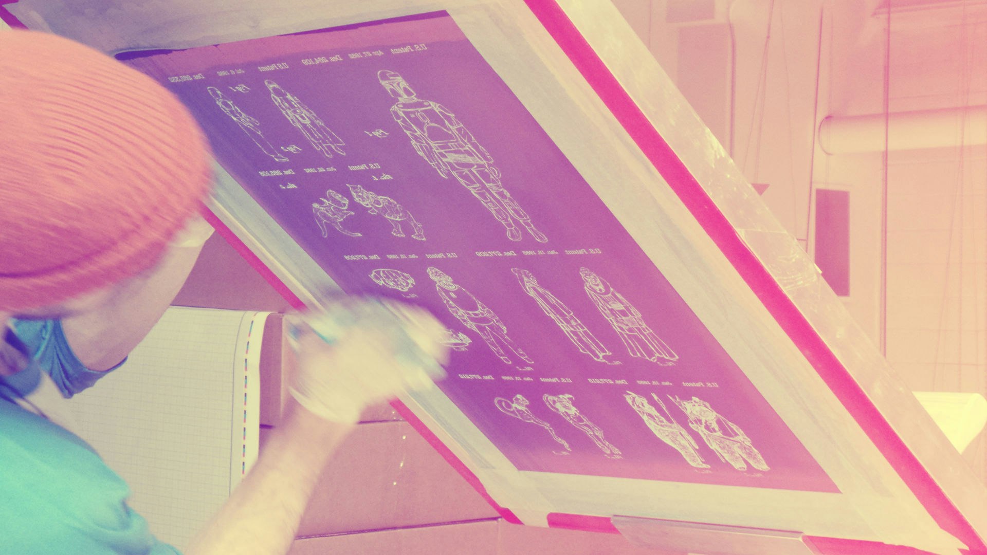 Inked and Screened Sci-Fi Patent Prints | Artwork | Drop