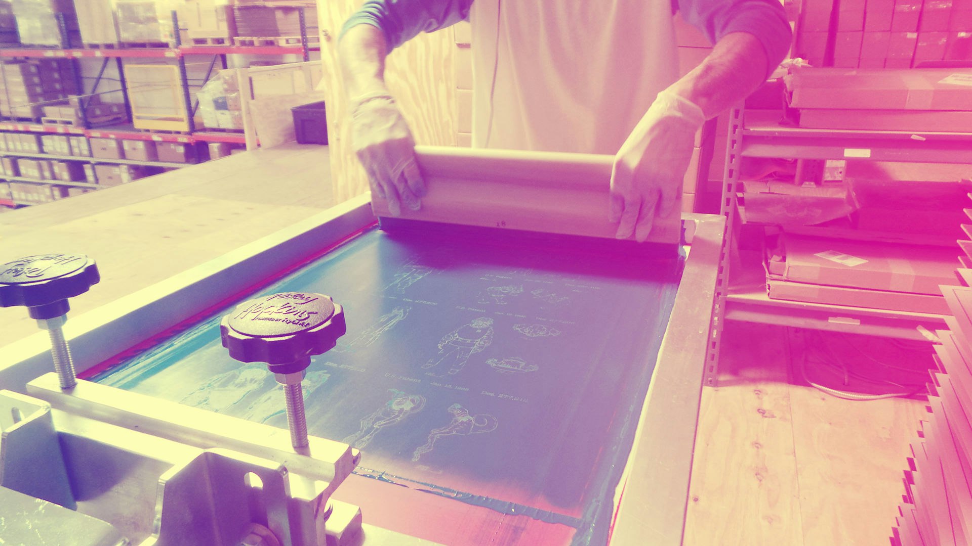 Inked And Screened Sci Fi Patent Prints Artwork Drop