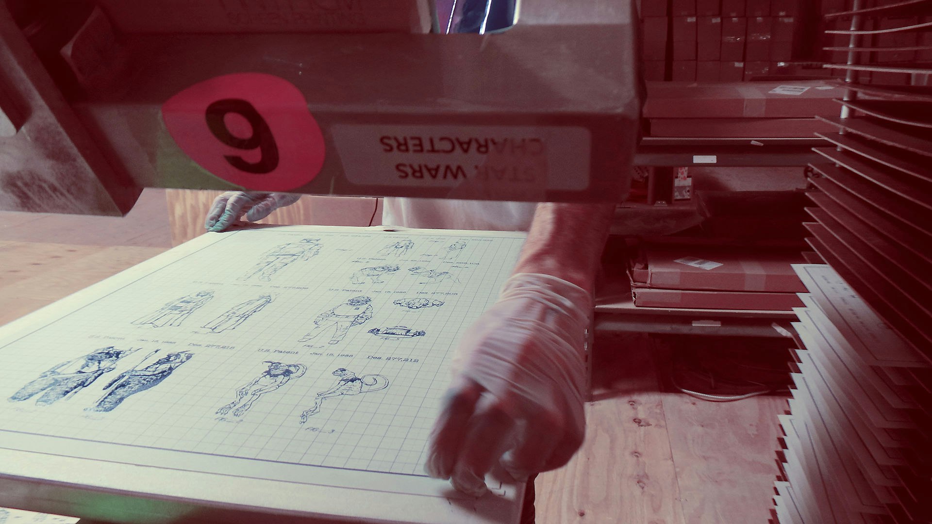 Inked And Screened Sci Fi Patent Prints Artwork Drop