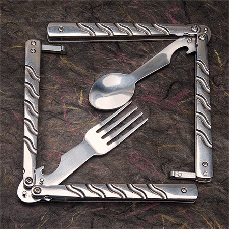 Balisong Trainer Fork and Spoon Set | Knives | Multi-Tools | Drop