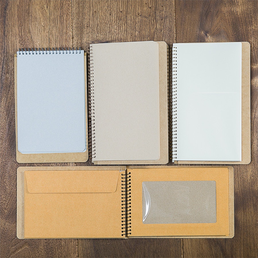 Midori Spiral Notebook (4-Pack) | Paper | Drop