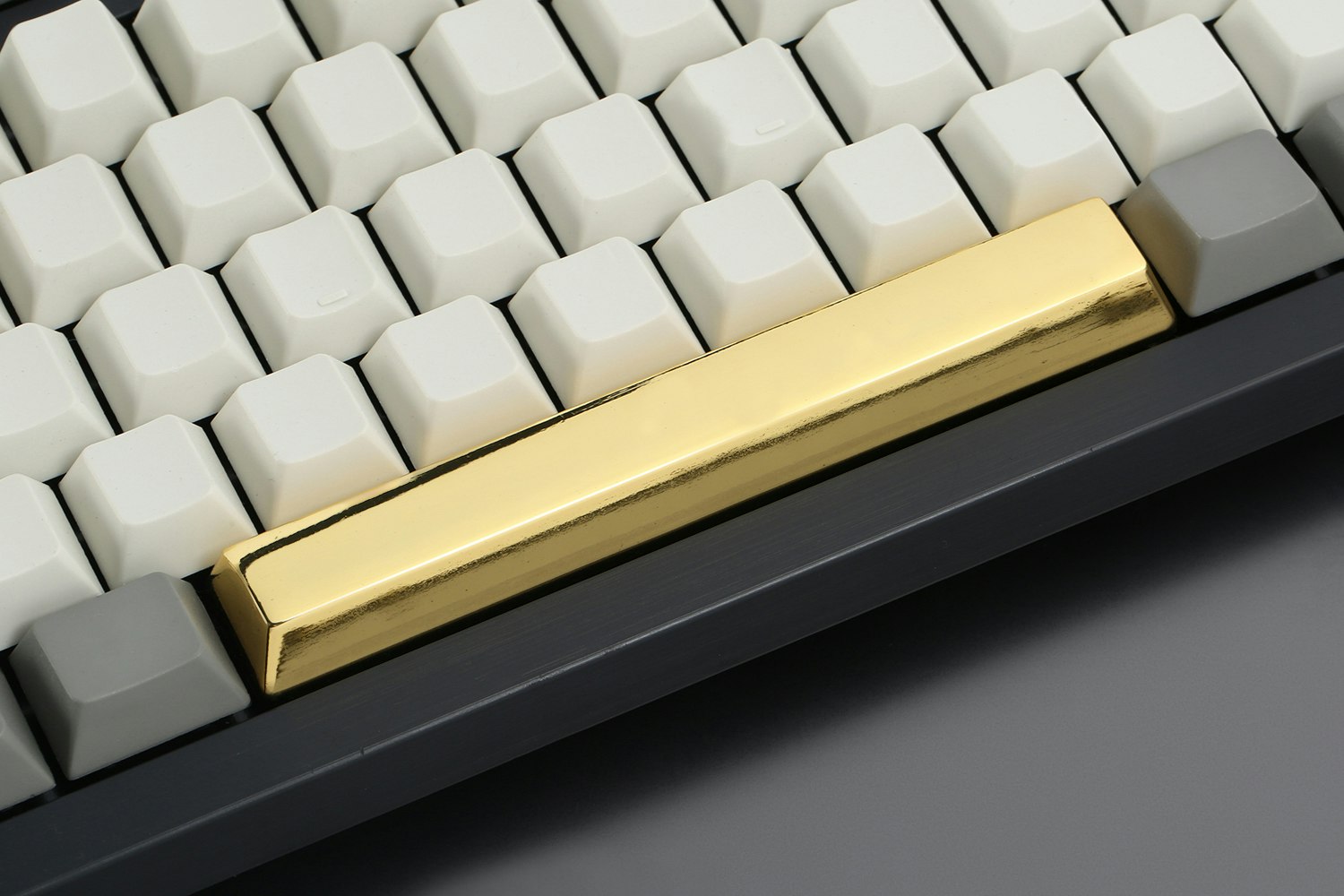 Gold Color Zinc Spacebar | Mechanical Keyboards | Keycaps | Drop