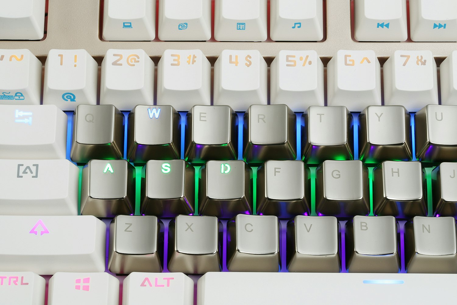 Zinc Gold or Silver Keycaps | Mechanical Keyboards | Keycaps | Drop