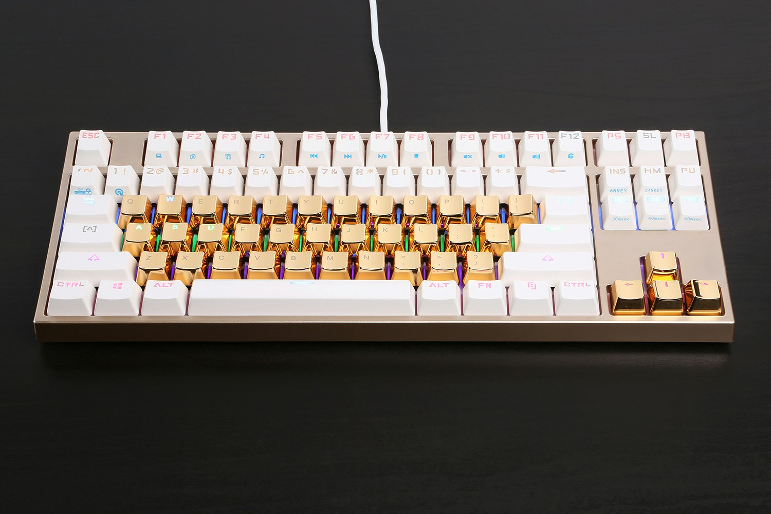 Zinc Gold or Silver Keycaps | Mechanical Keyboards | Keycaps | Drop