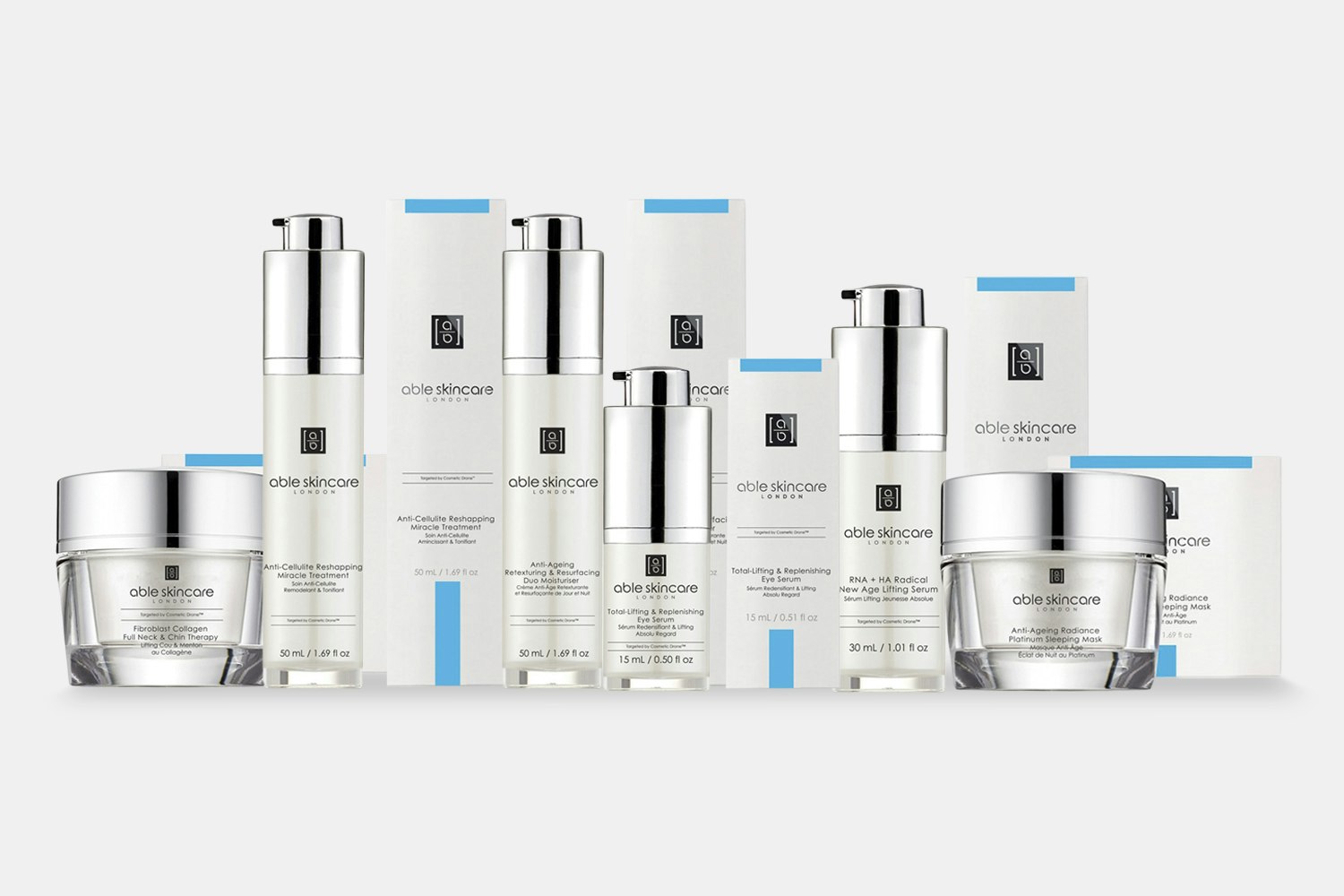 Able Skincare Cosmetic Drone Collection | Cosmetics | Skincare Kits | Drop