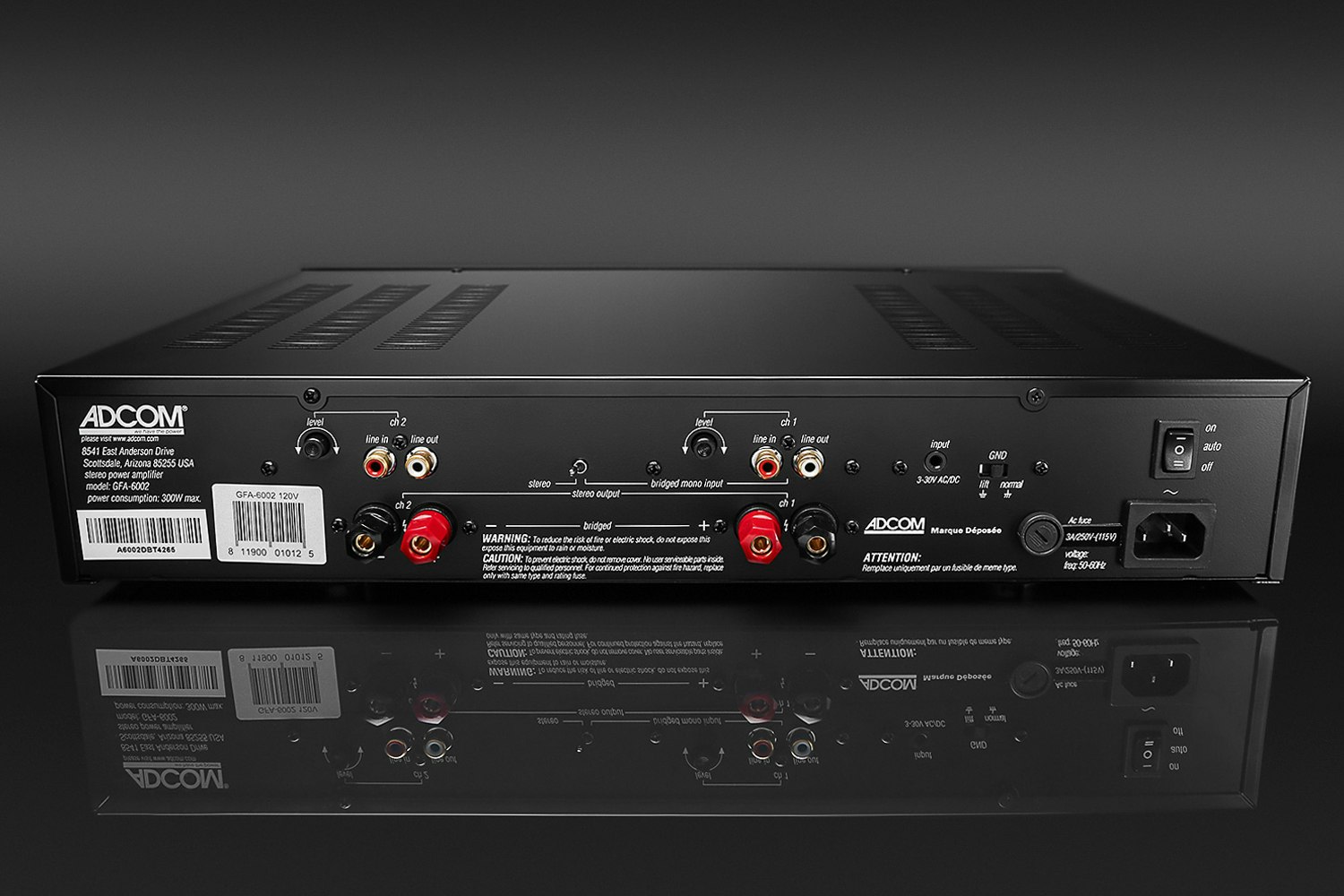 Adcom GFA-6002 Stereo Power Amplifier | Audiophile | Drop