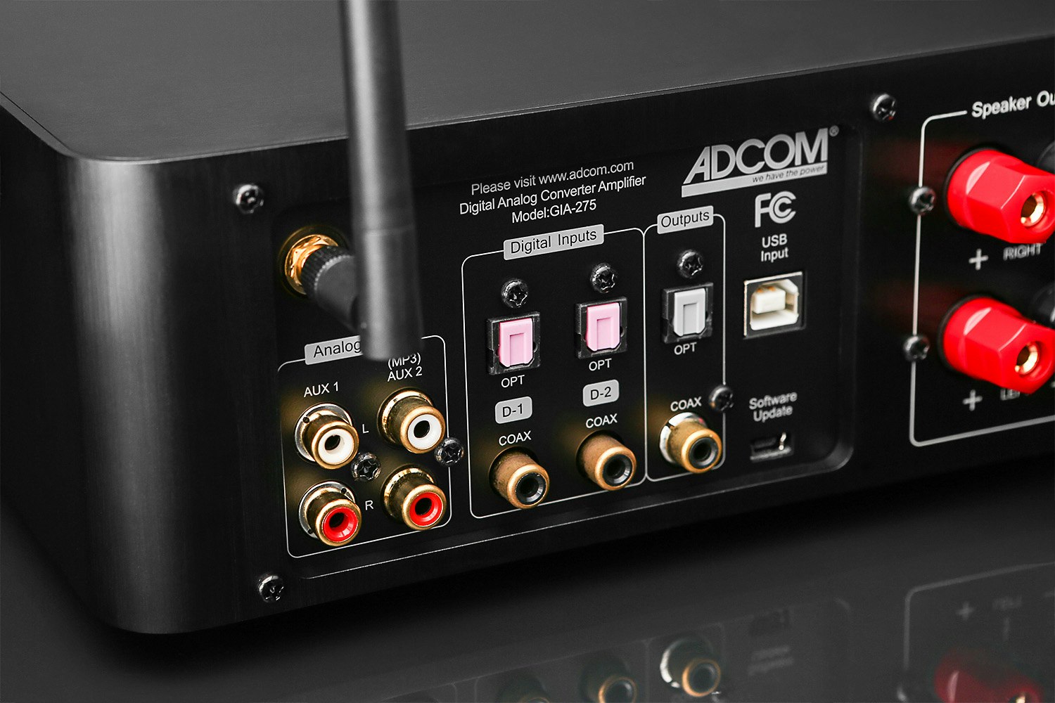 Adcom GIA-275 Stereo Integrated Amp/DAC | Audiophile | Receivers ...