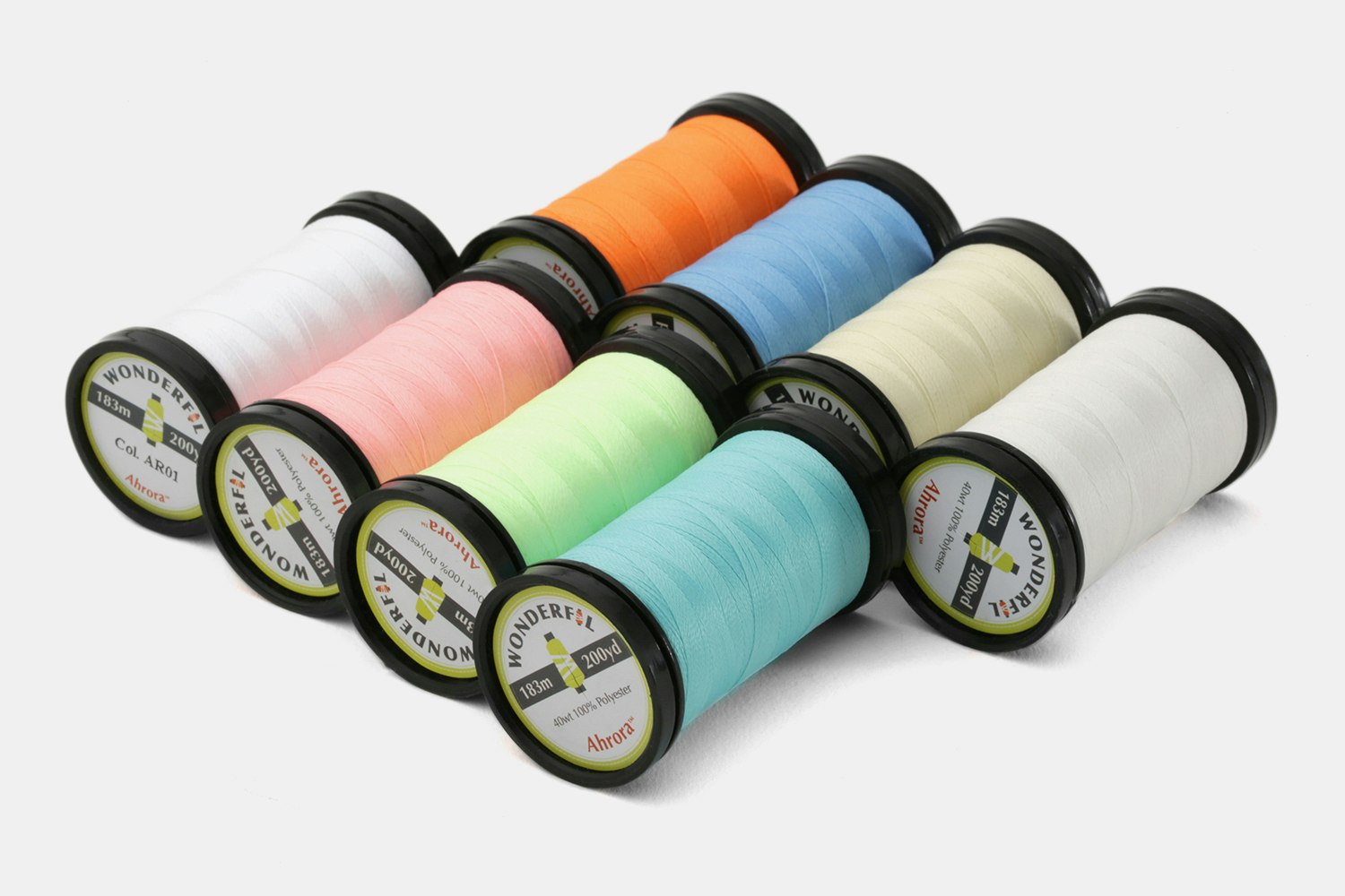 Ahrora Glow-in-the Dark Thread (8-Pack) | Threads | Drop