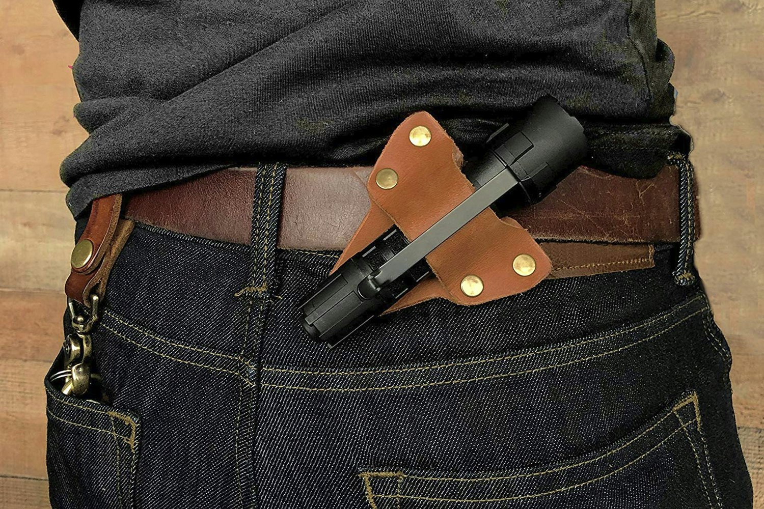American Bench Craft Leather Flashlight Holster | Flashlights ...