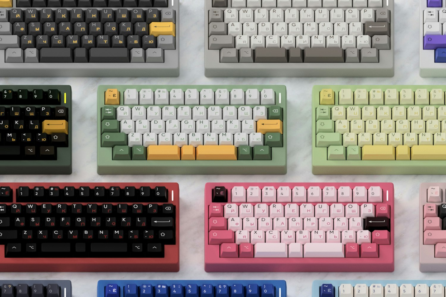 Ape Table Pie x RAVEN RAVEN50 3D-Printed Mechanical Keyboard Kit ...