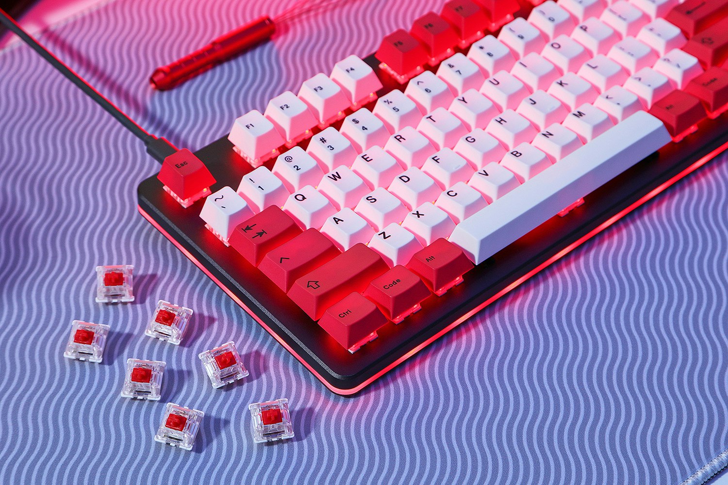 Artifact Bloom Series Keycap Set: Red Velvet | Mechanical Keyboards ...