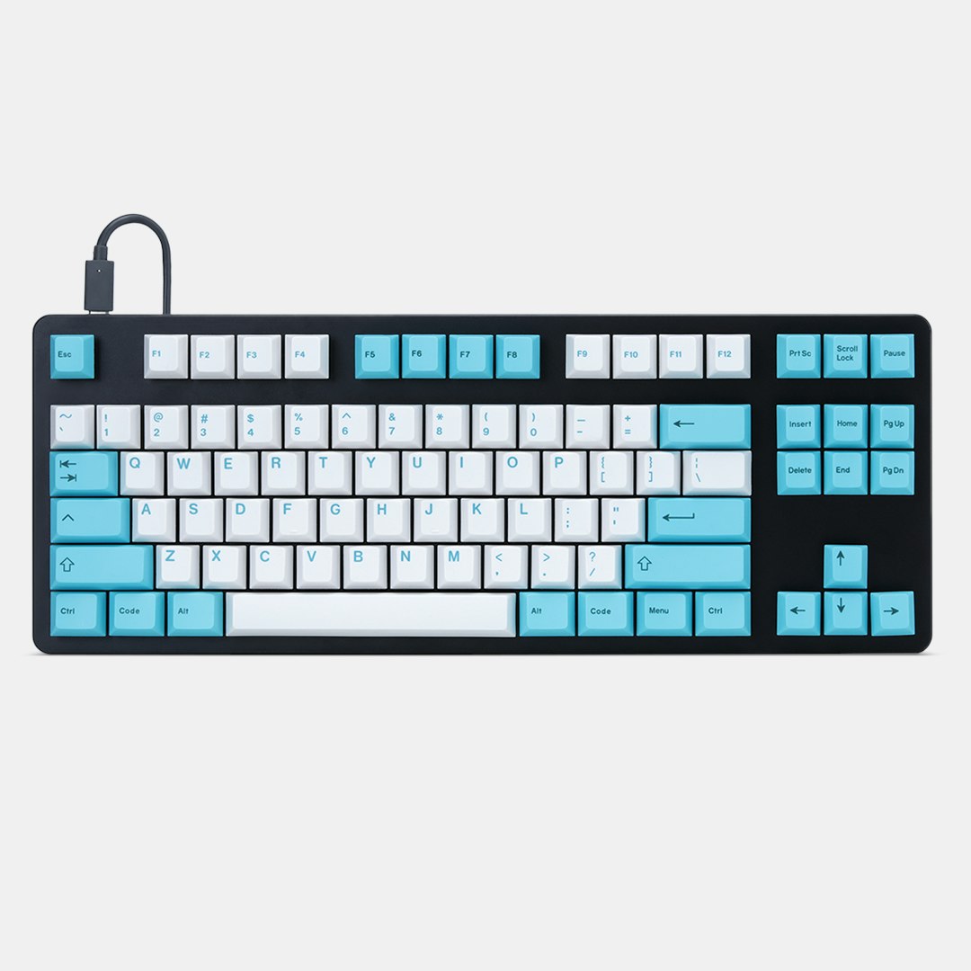 Artifact Bloom Series Keycap Set: Turquoise and Pearl | Mechanical ...