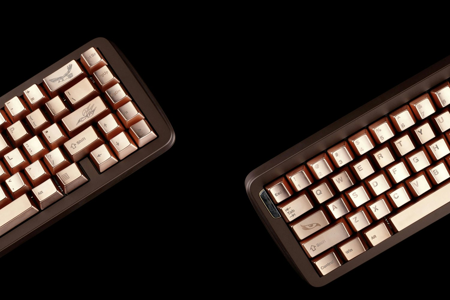 Awekeys Copper Eagle Metal Keycap Set - Base Kit | Mechanical Keyboards ...