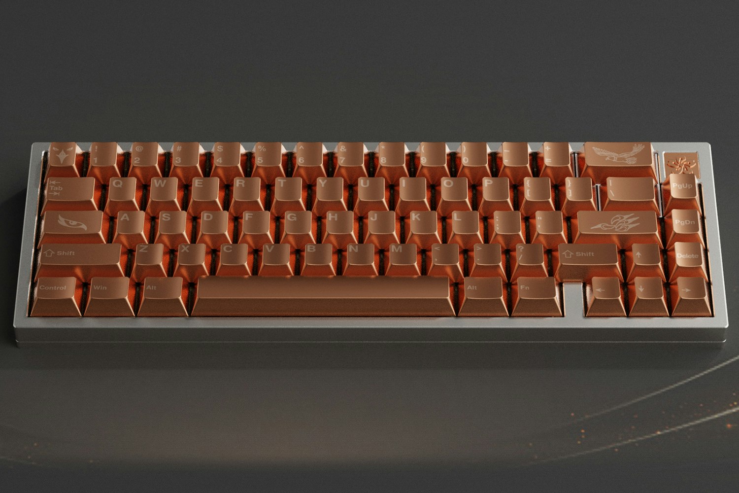 Awekeys Copper Eagle Metal Keycap Set - Base Kit | Mechanical Keyboards ...