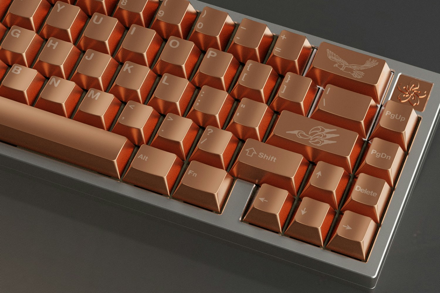 Awekeys Copper Eagle Metal Keycap Set | Mechanical Keyboards | Keycaps ...