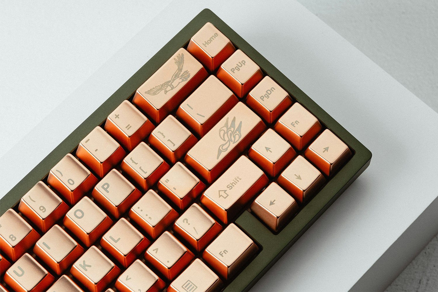 Awekeys Copper Eagle Metal Keycap Set - Base Kit | Mechanical Keyboards ...